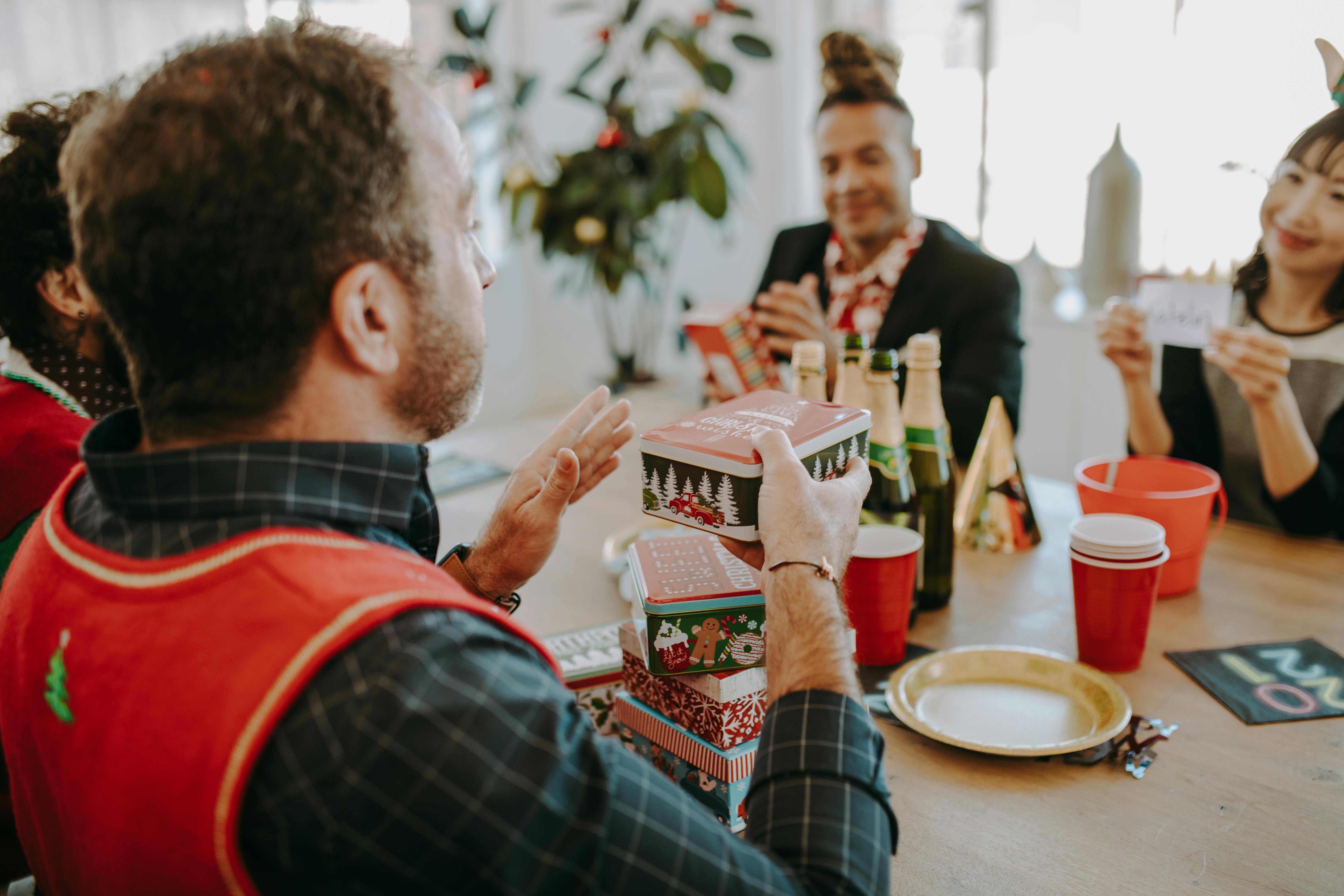 Group of People Giving Gifts · Free Stock Photo