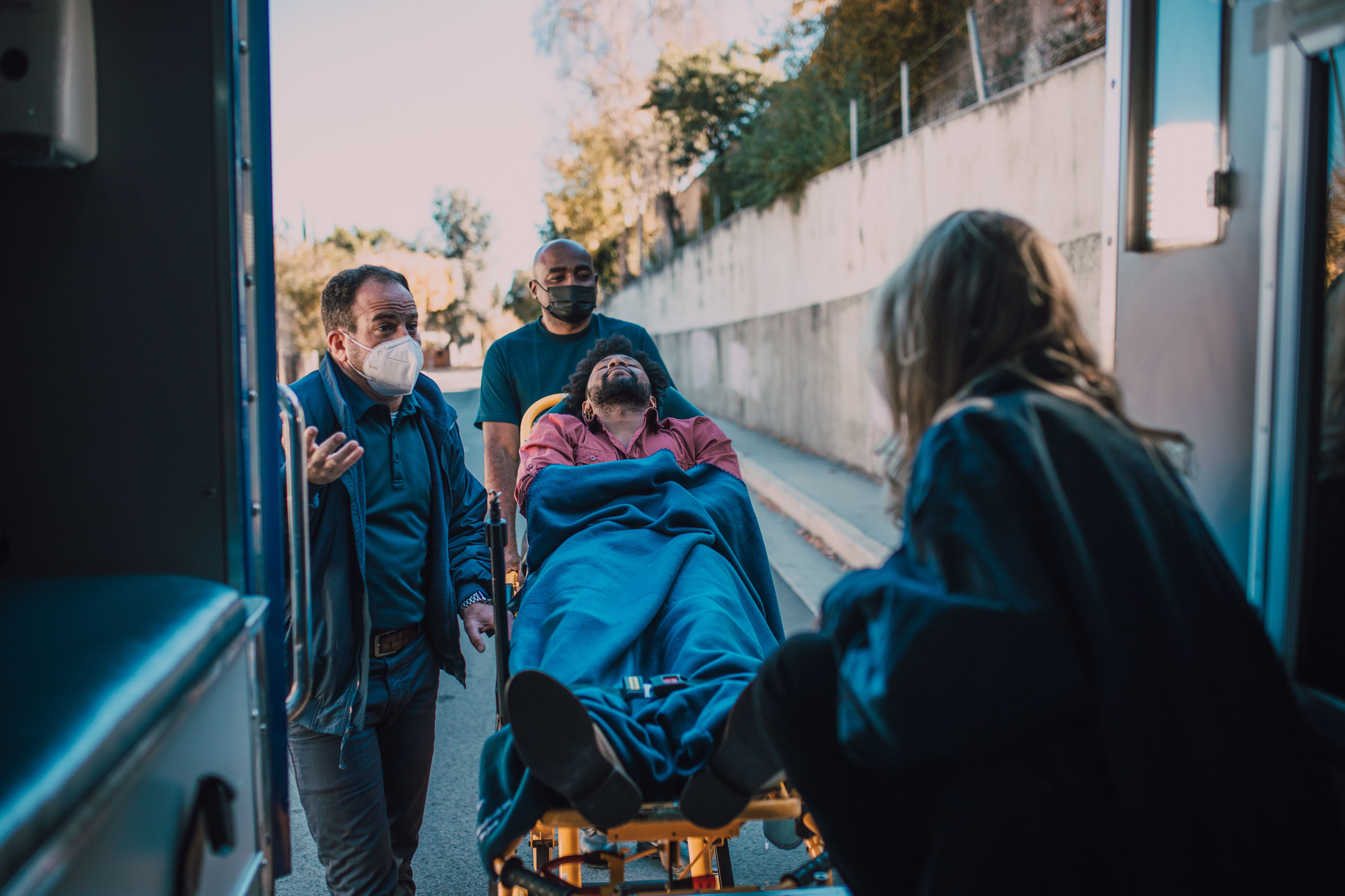 Man on A Stretcher · Free Stock Photo