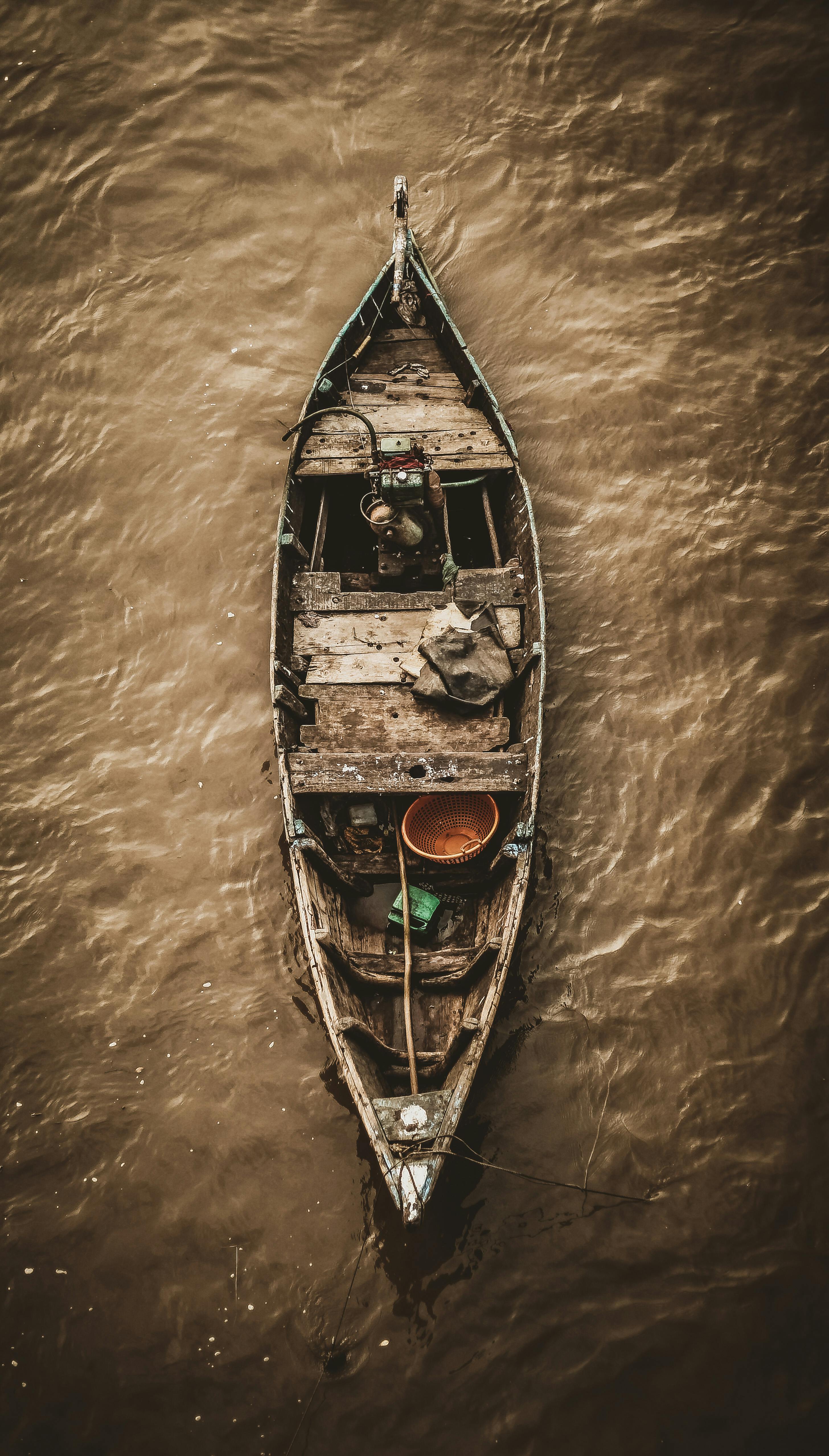 A Messy Wooden Boat · Free Stock Photo