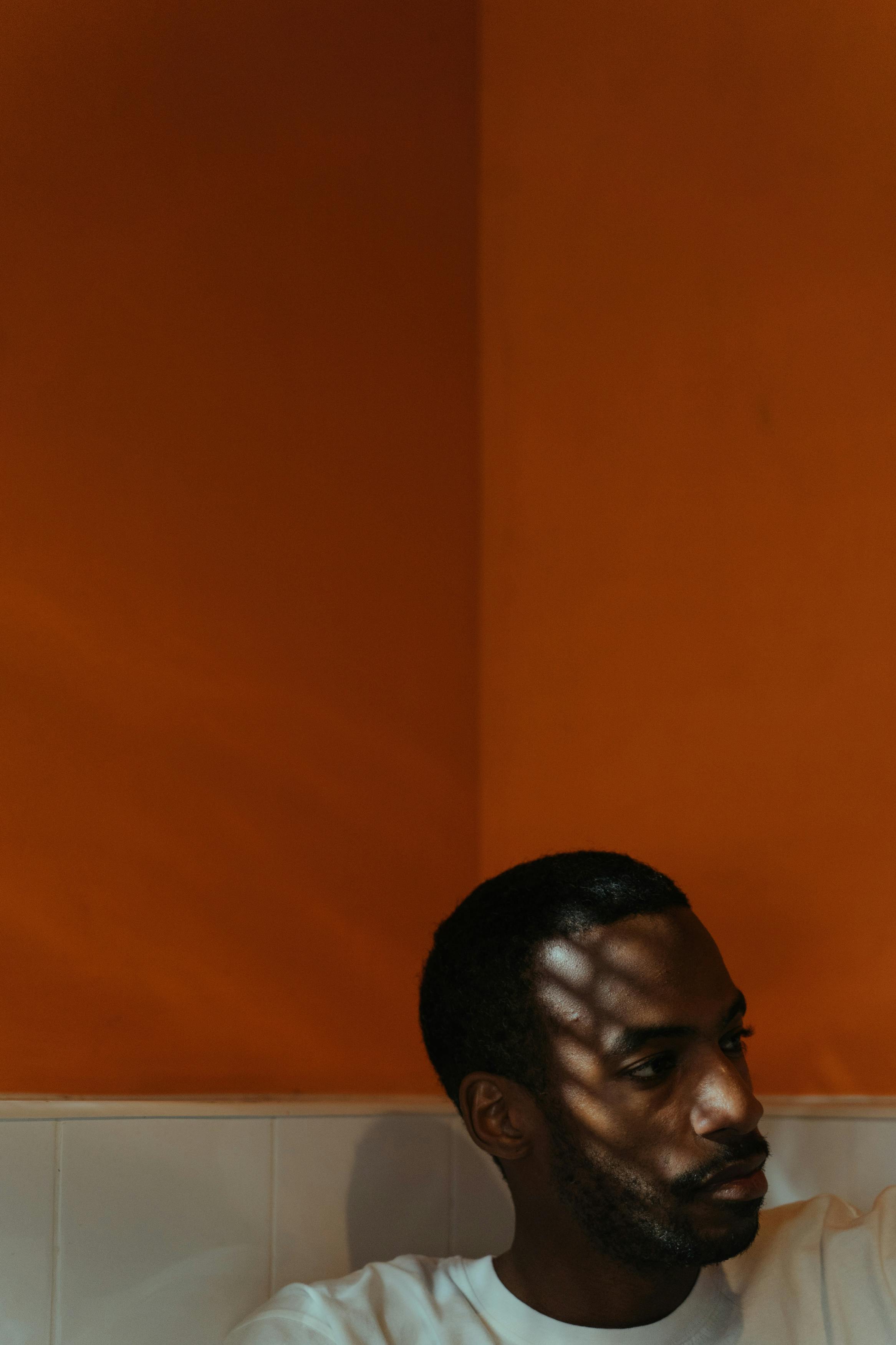 Handsome Model in Dark Shadow · Free Stock Photo