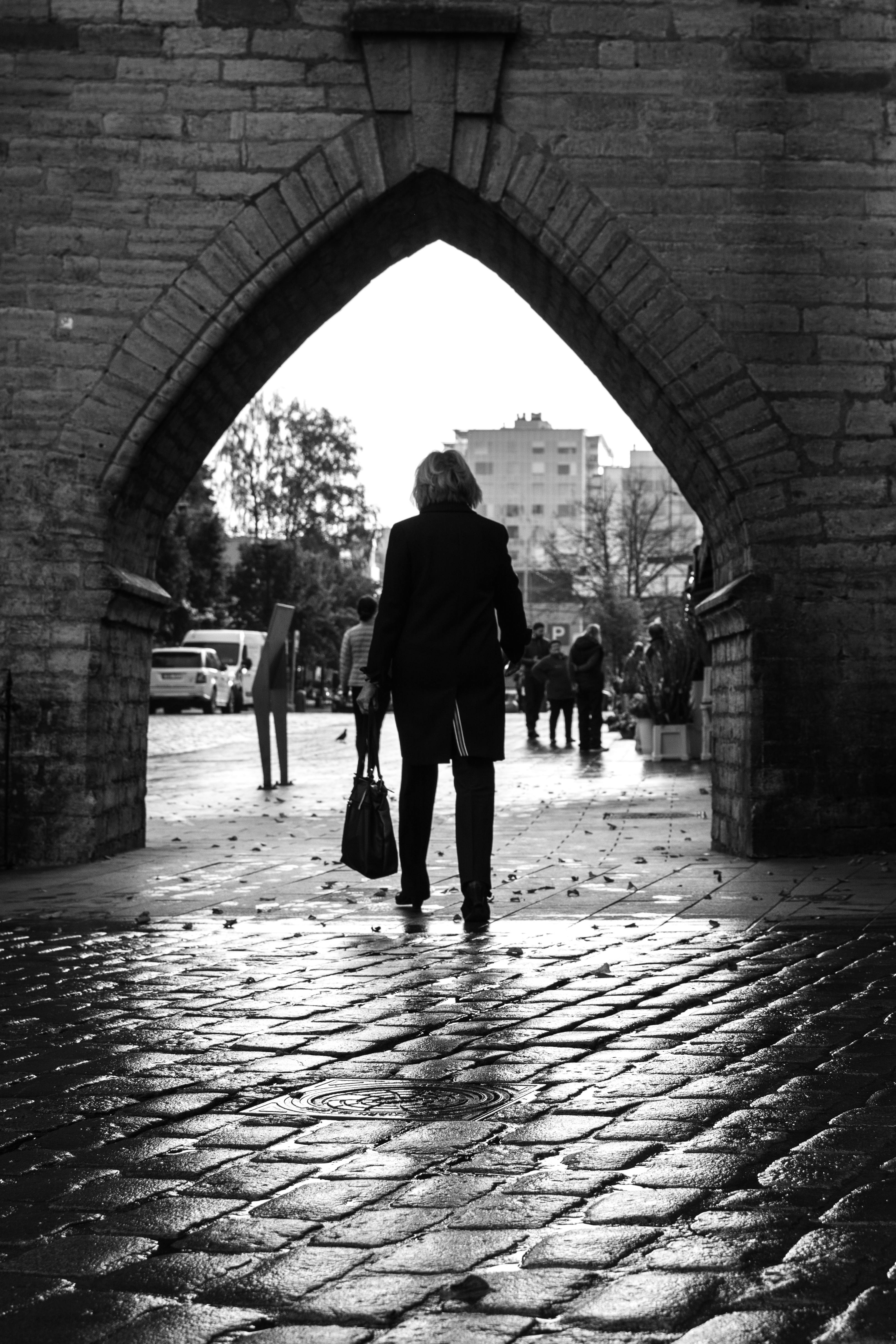 Person Walking on Street · Free Stock Photo