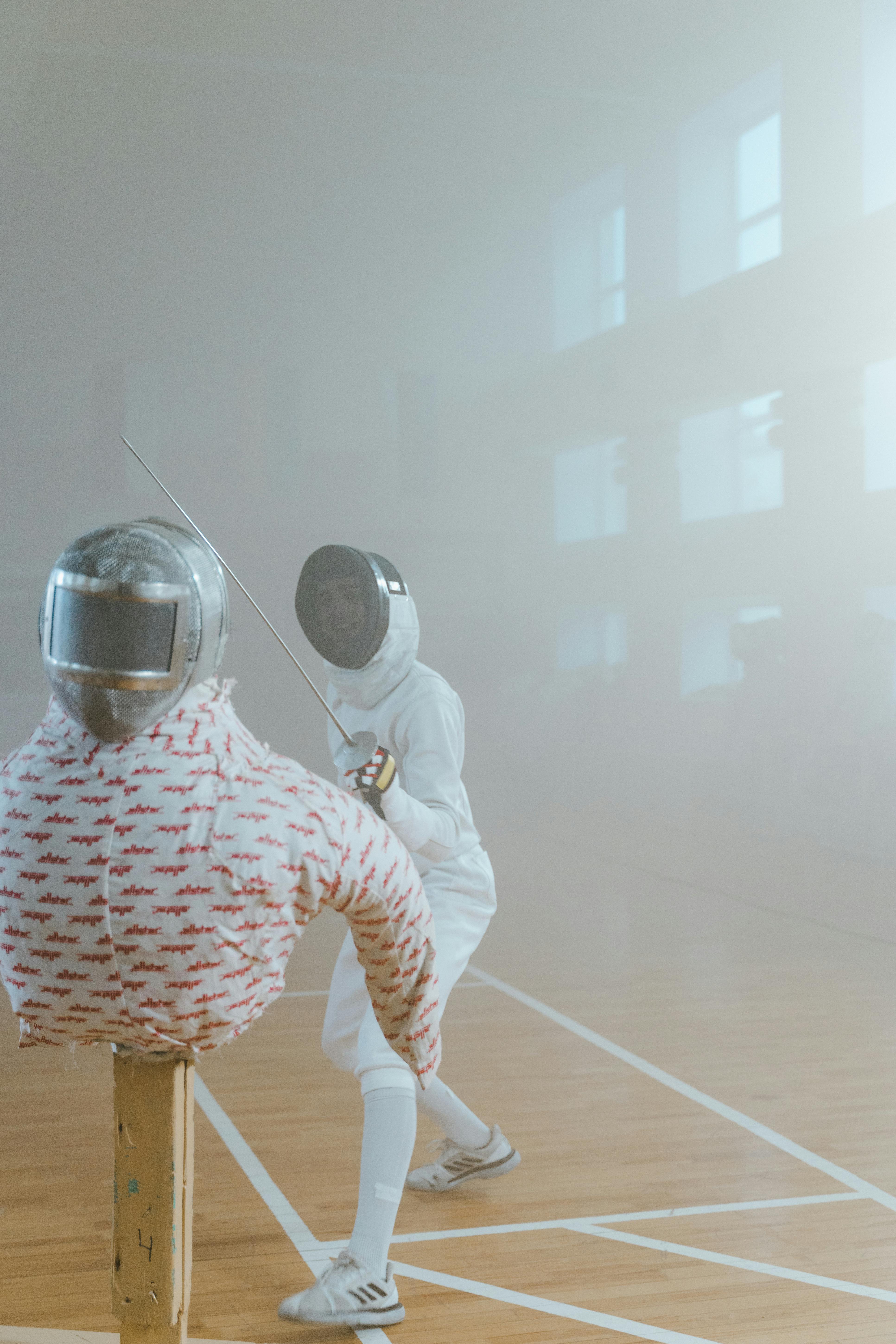 A Person Practicing Fencing · Free Stock Photo