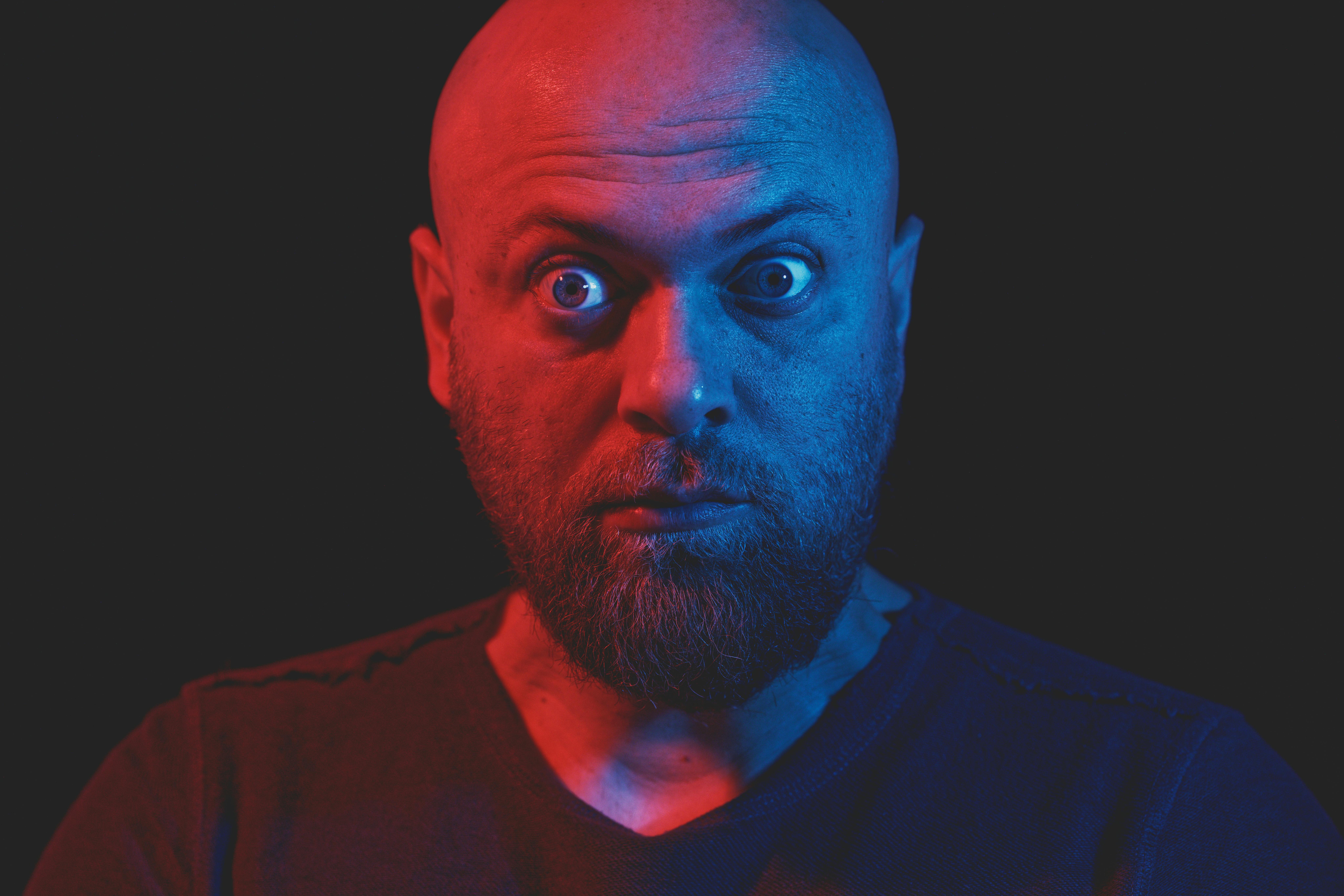 A Bald Man with Beard · Free Stock Photo