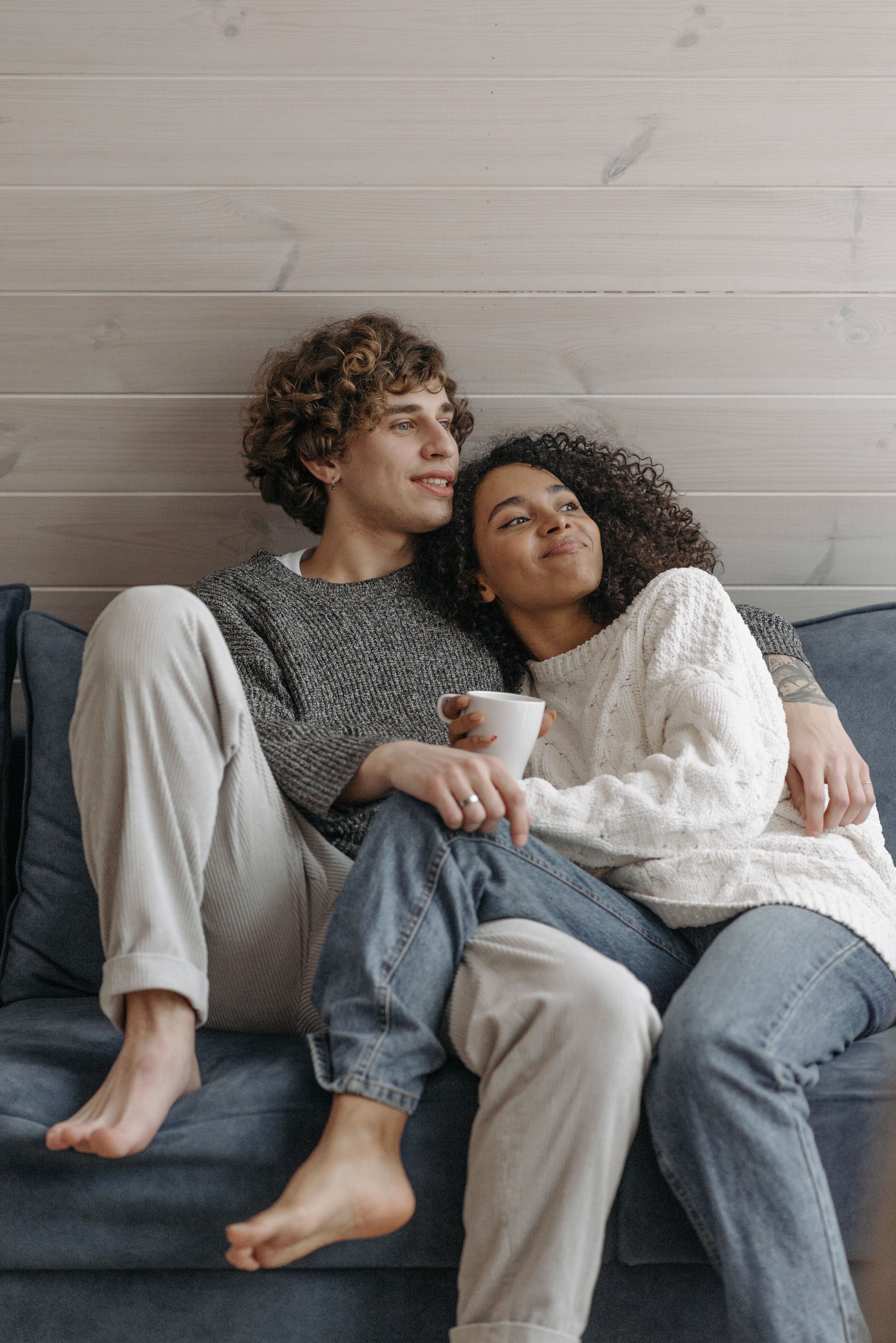 Couple Relaxing at Home · Free Stock Photo