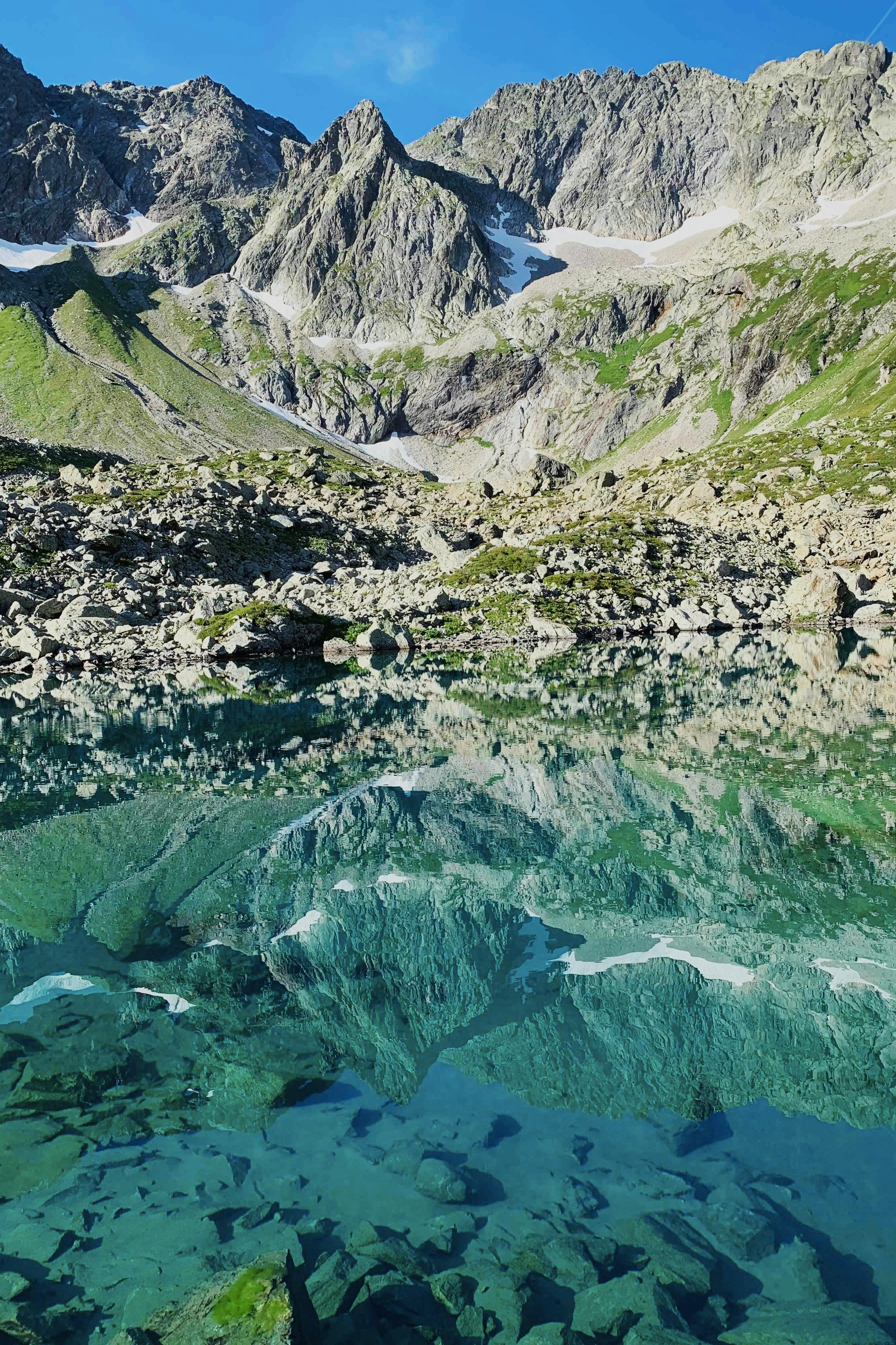 Transparent Water Lake in Mountains · Free Stock Photo