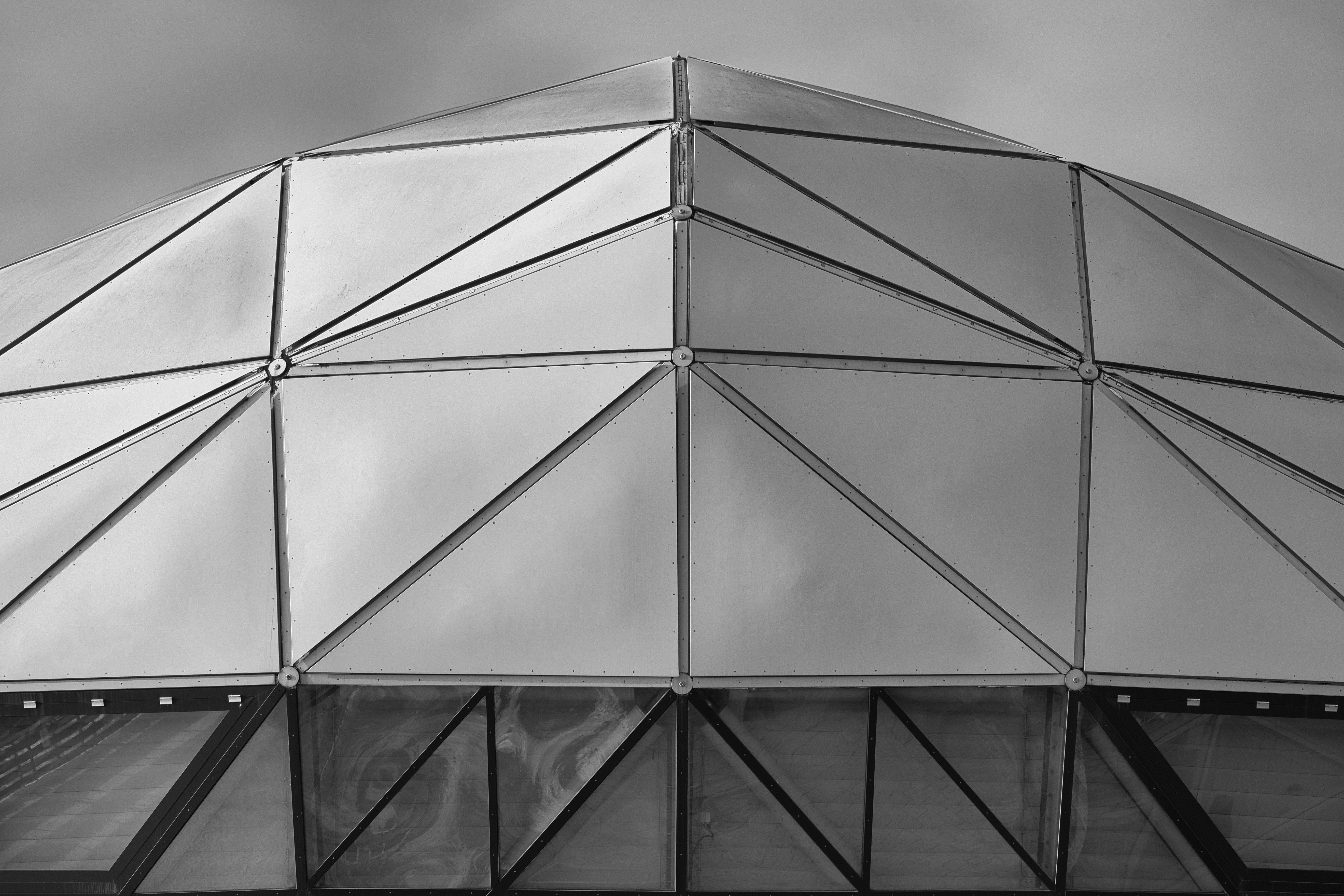 Gray Metal Frame Roof · Free Stock Photo