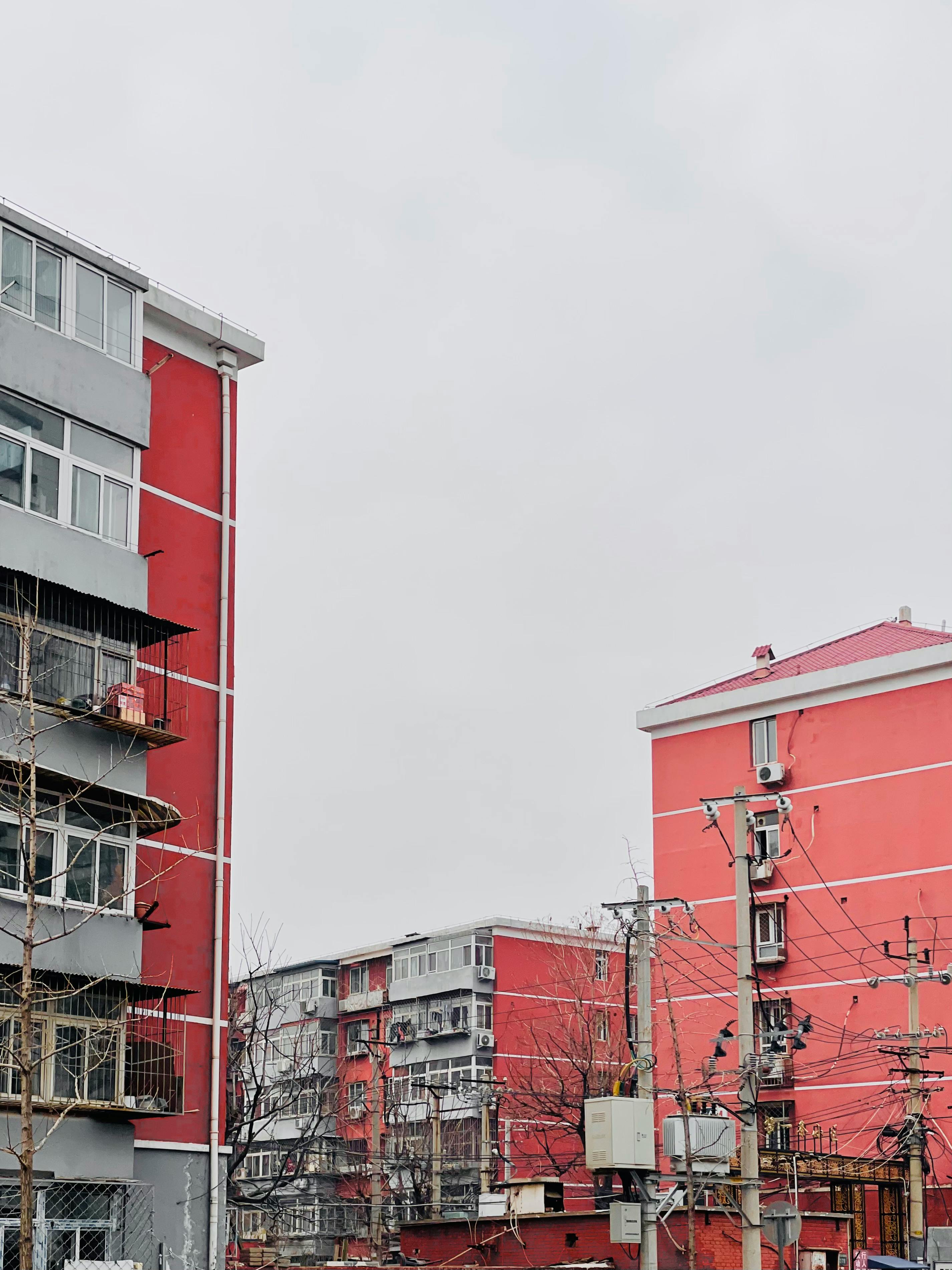 Ordinary Apartment Blocks in a Residential Area in City · Free Stock Photo