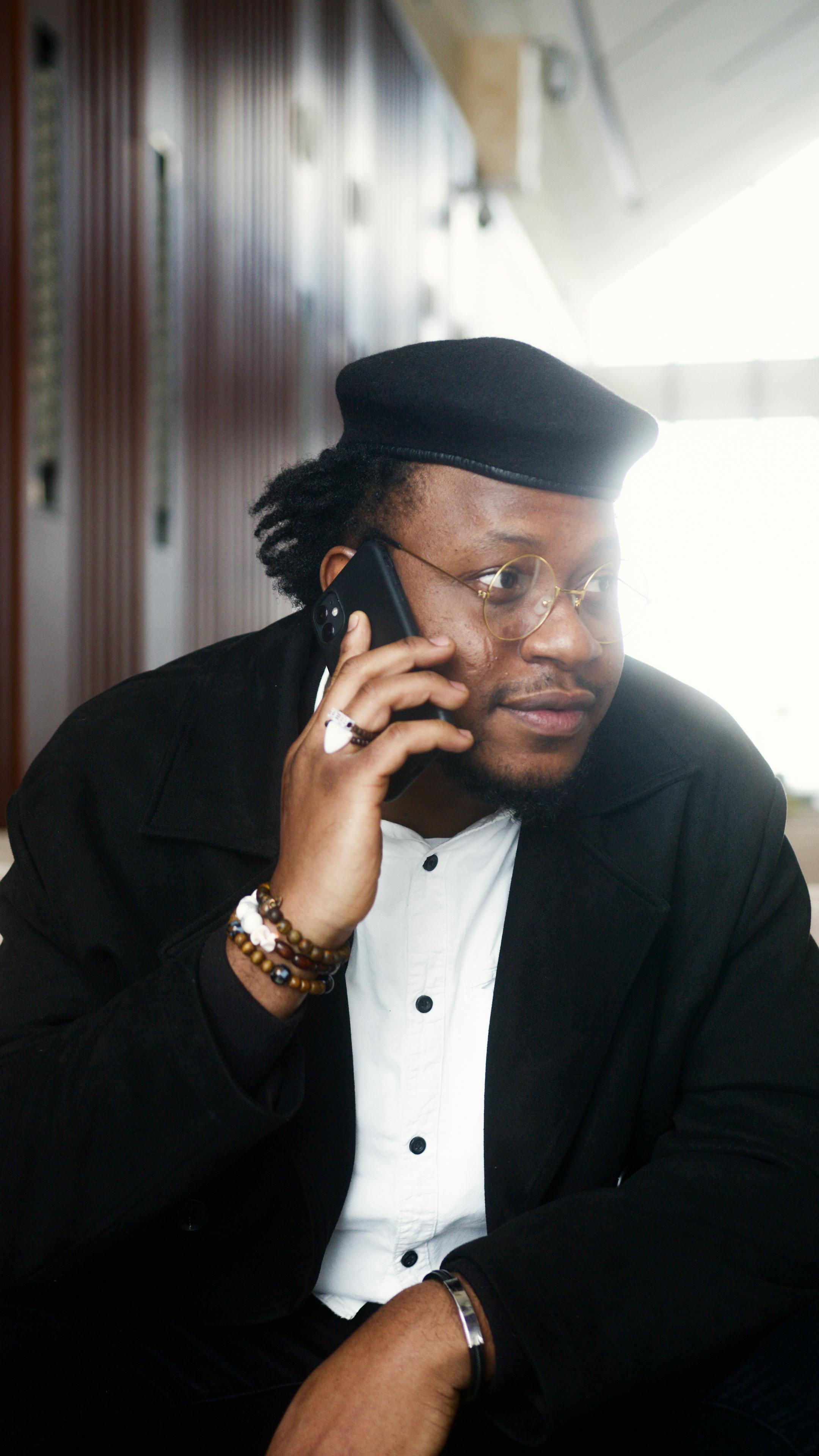 A Man Having a Phone Call · Free Stock Photo