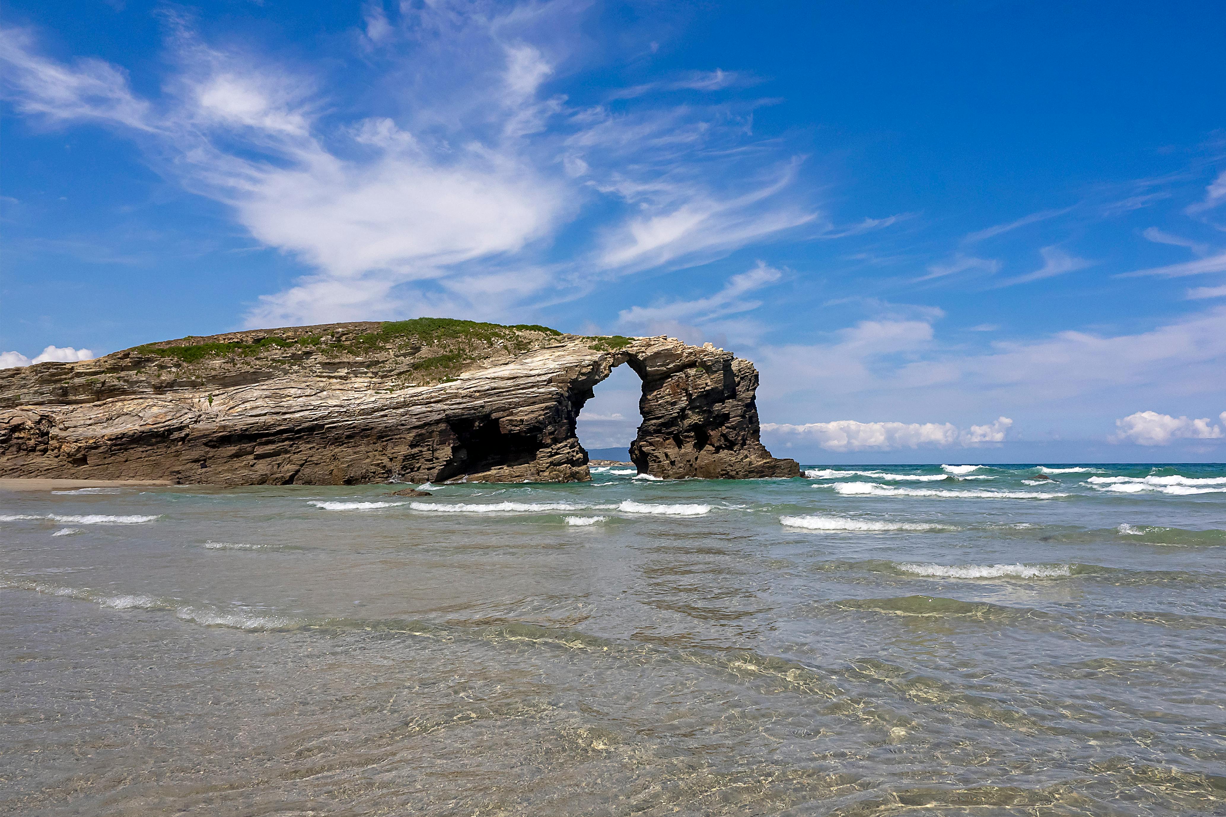 Arch Rock Formation in Sea · Free Stock Photo