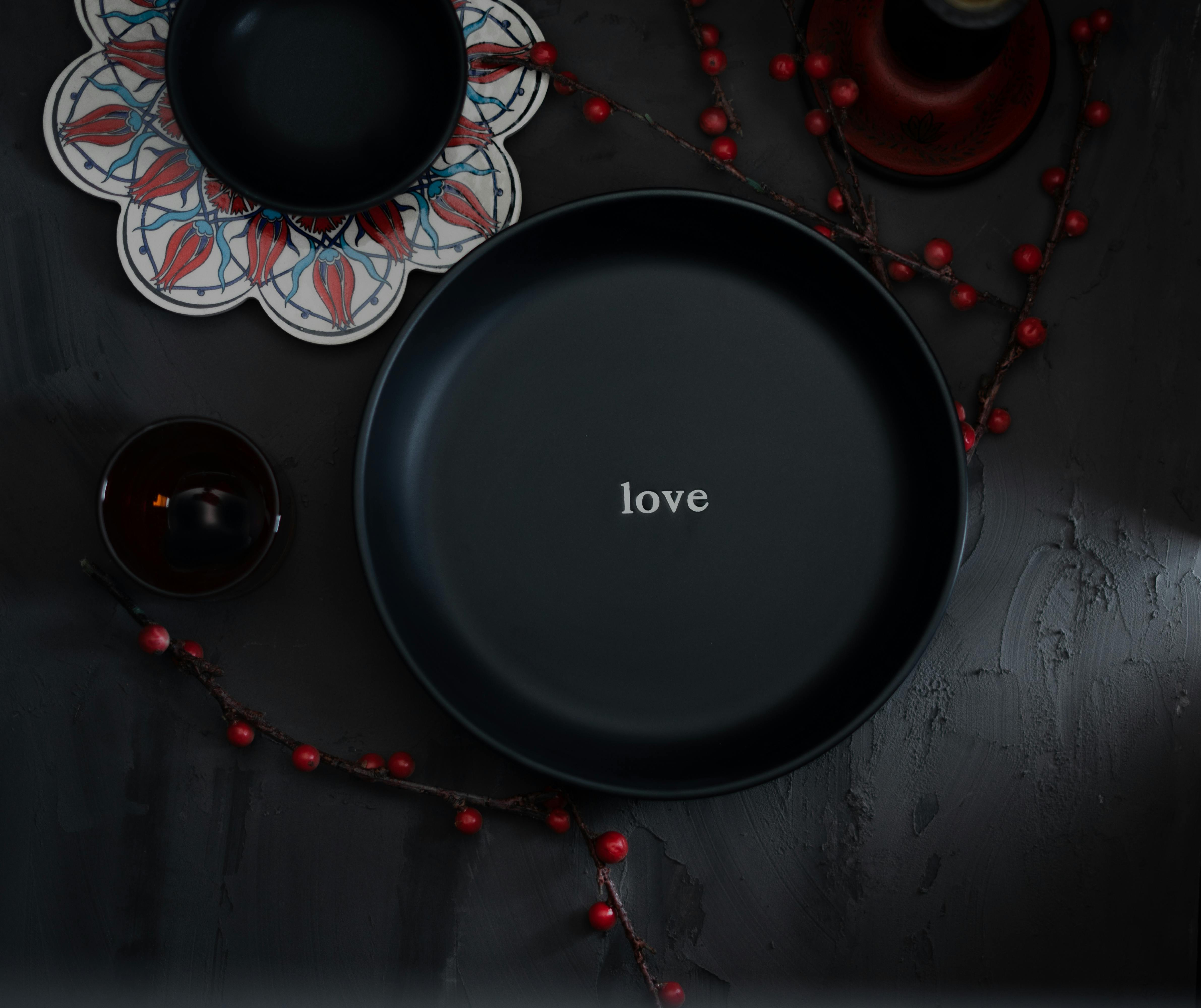 Black Decorative Plates · Free Stock Photo