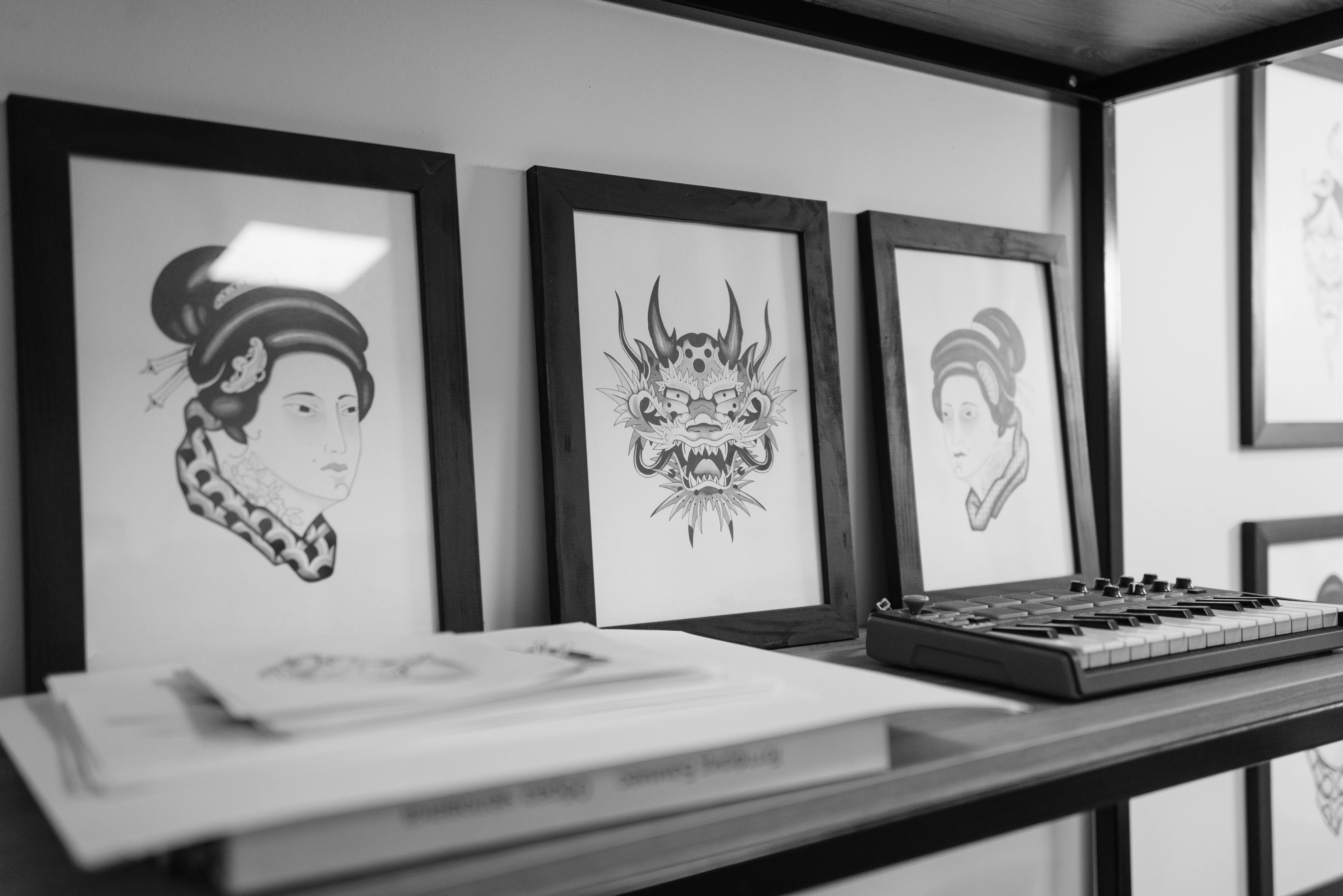 Drawings in a Picture Frames · Free Stock Photo