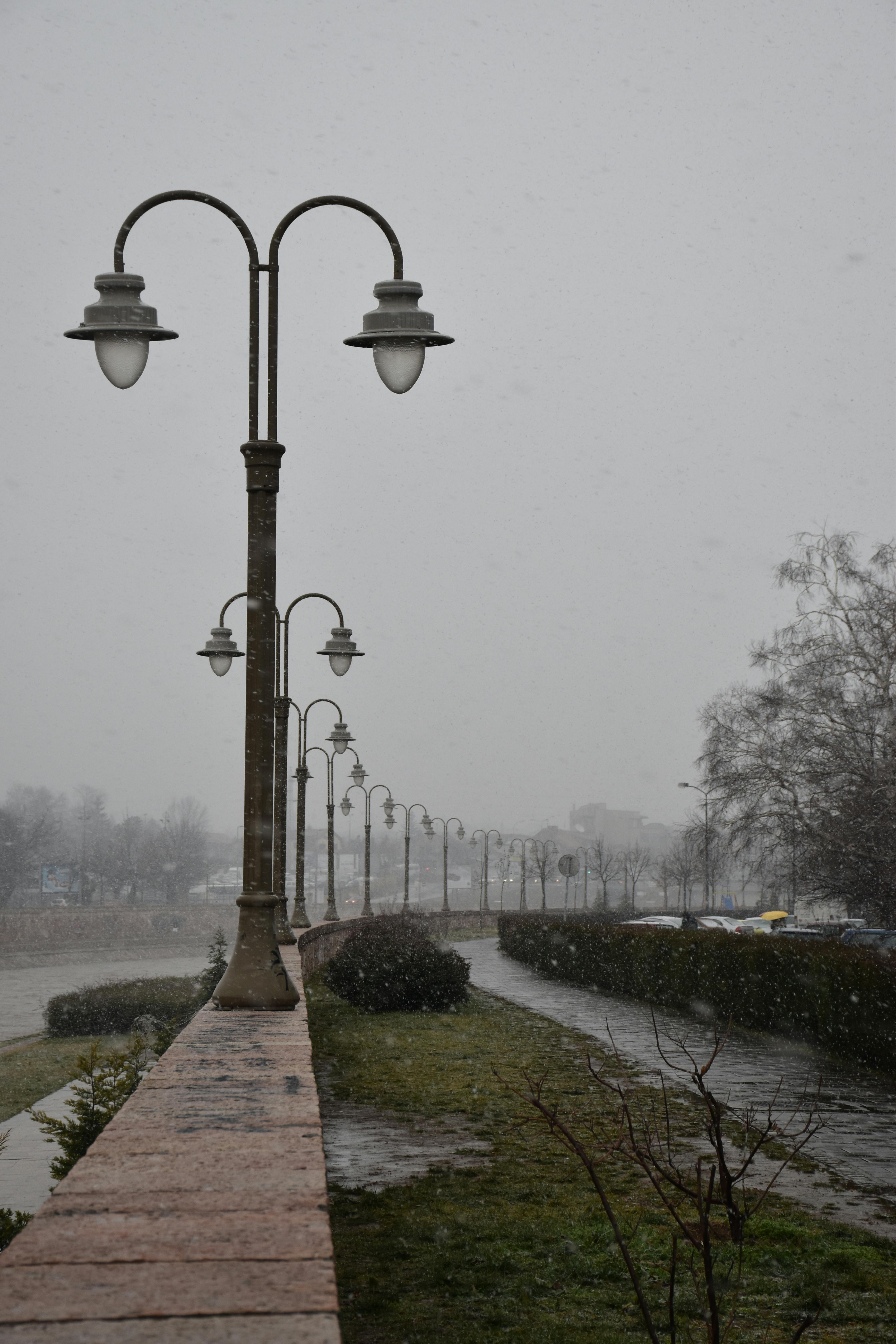 Street Lights under Overcast Sky · Free Stock Photo