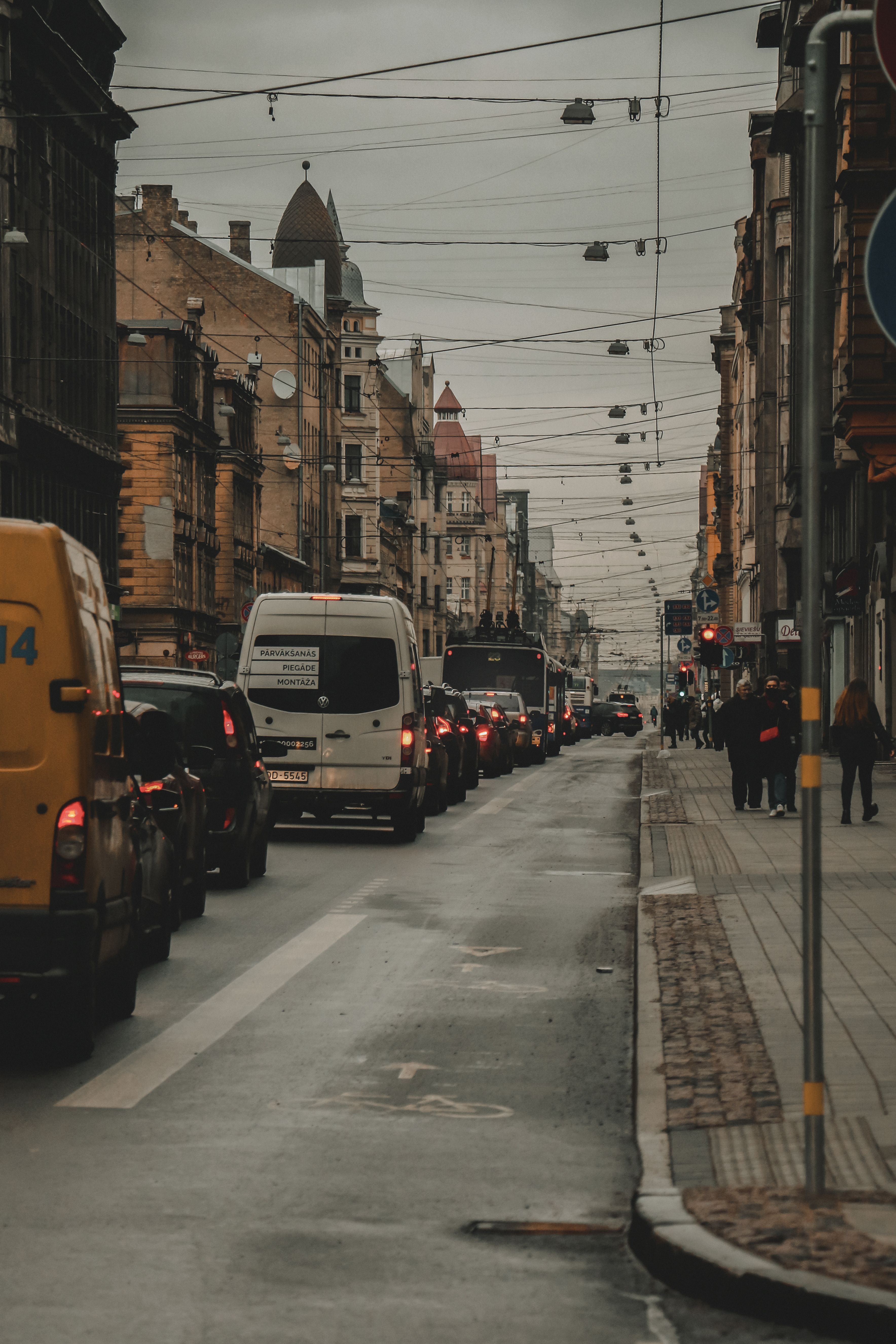 Traffic on the Street During Cloudy Day · Free Stock Photo