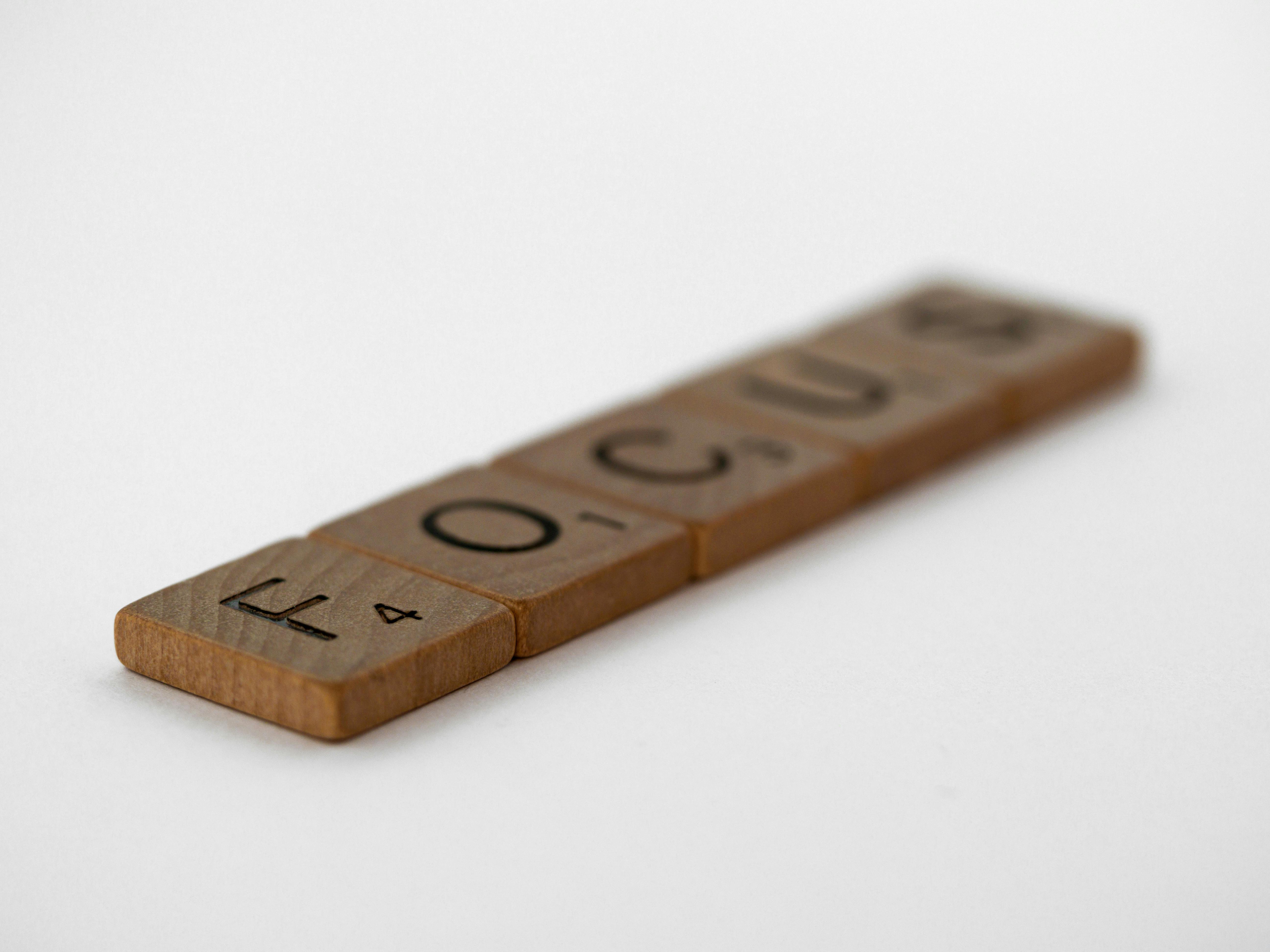 Mission Wooden Blocks on White Surface · Free Stock Photo