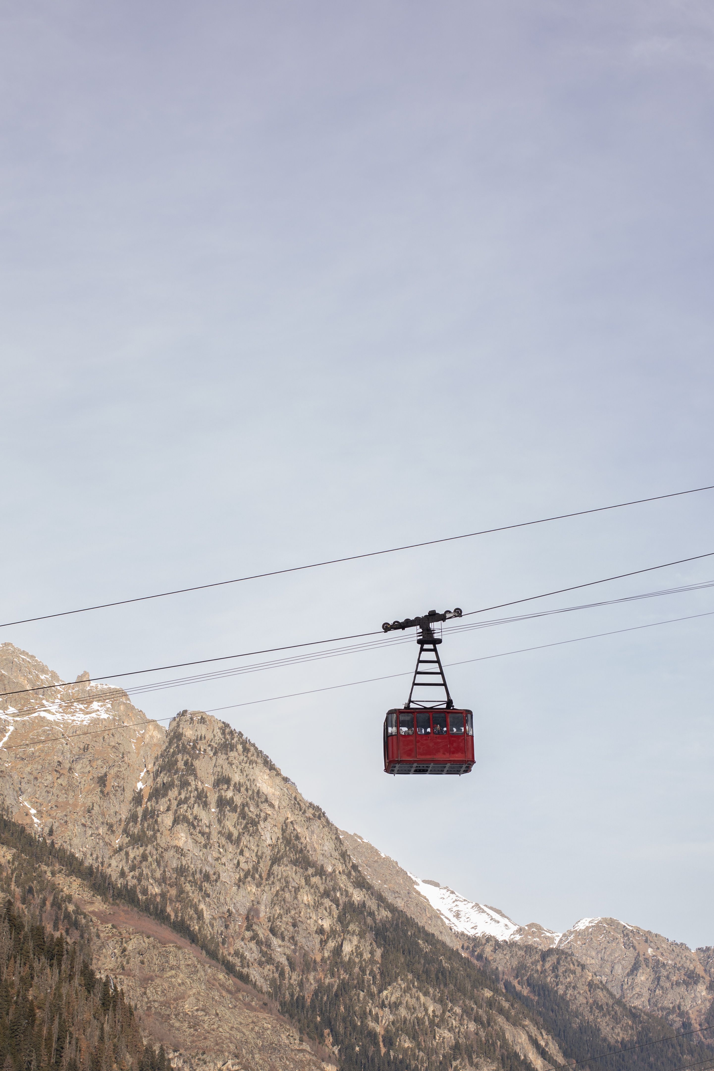 White And Black Cable Car · Free Stock Photo