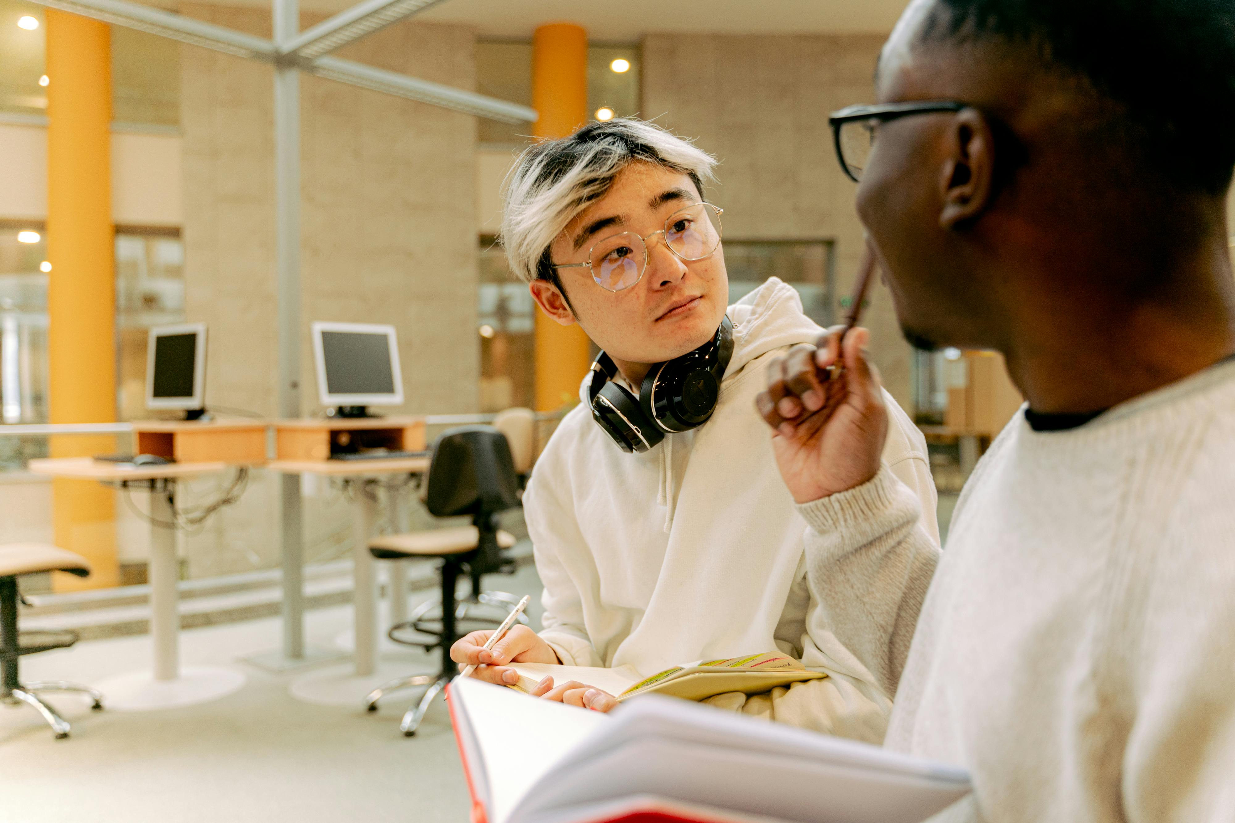 Close Up Photo of Men Having Conversation · Free Stock Photo