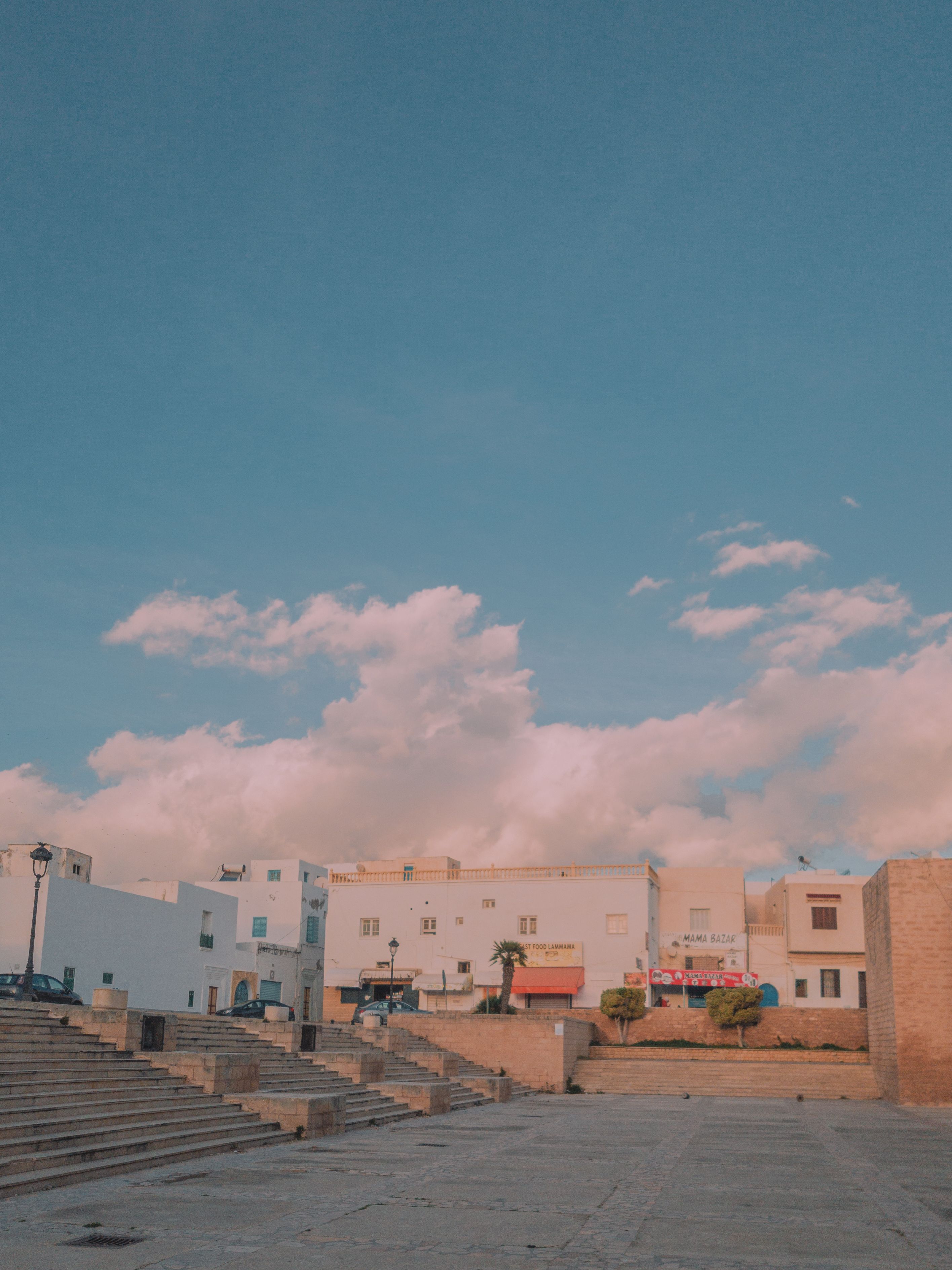 Old Town under a Blue Sky · Free Stock Photo