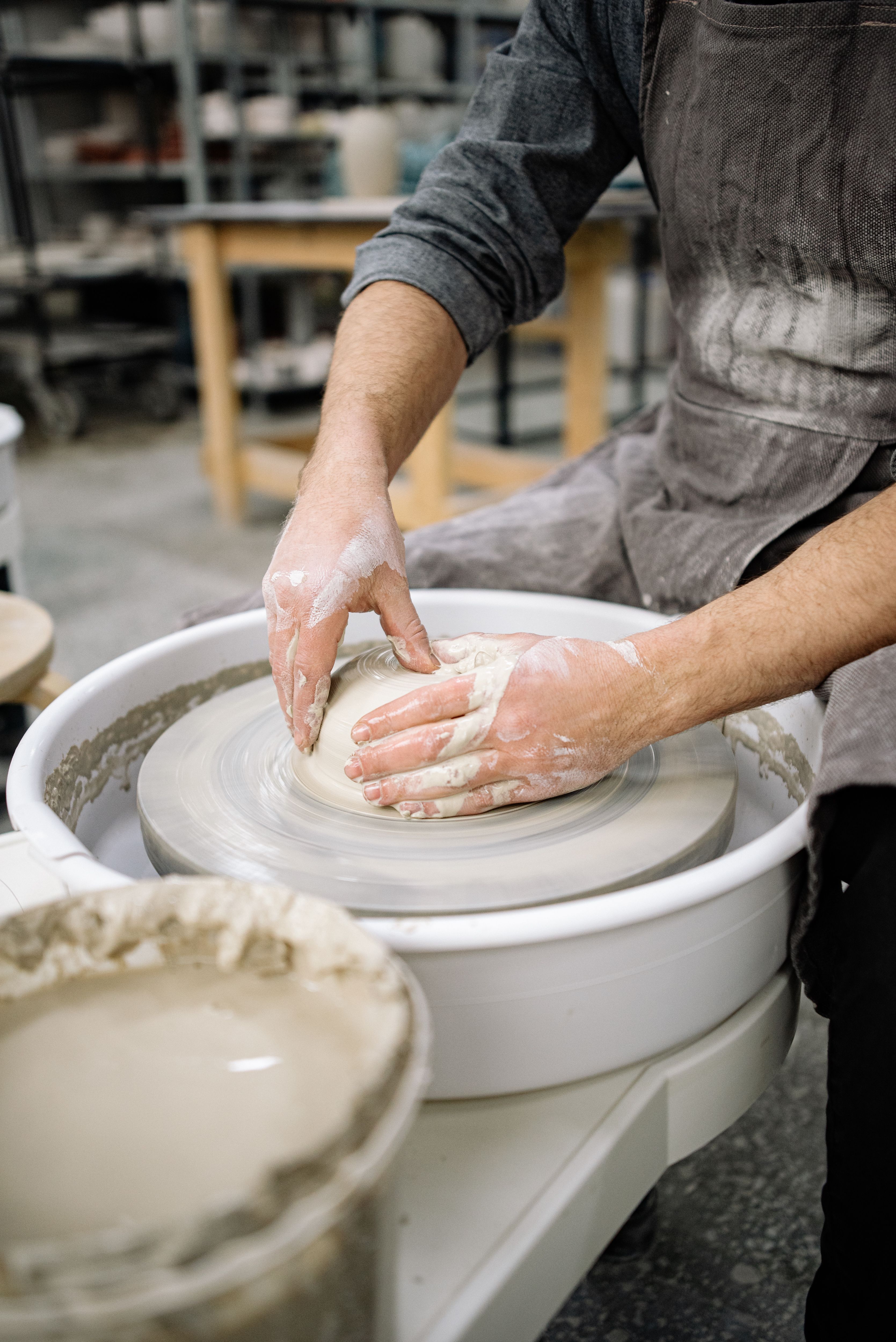 Selective Focus Photography of Person Molding Clay · Free Stock Photo