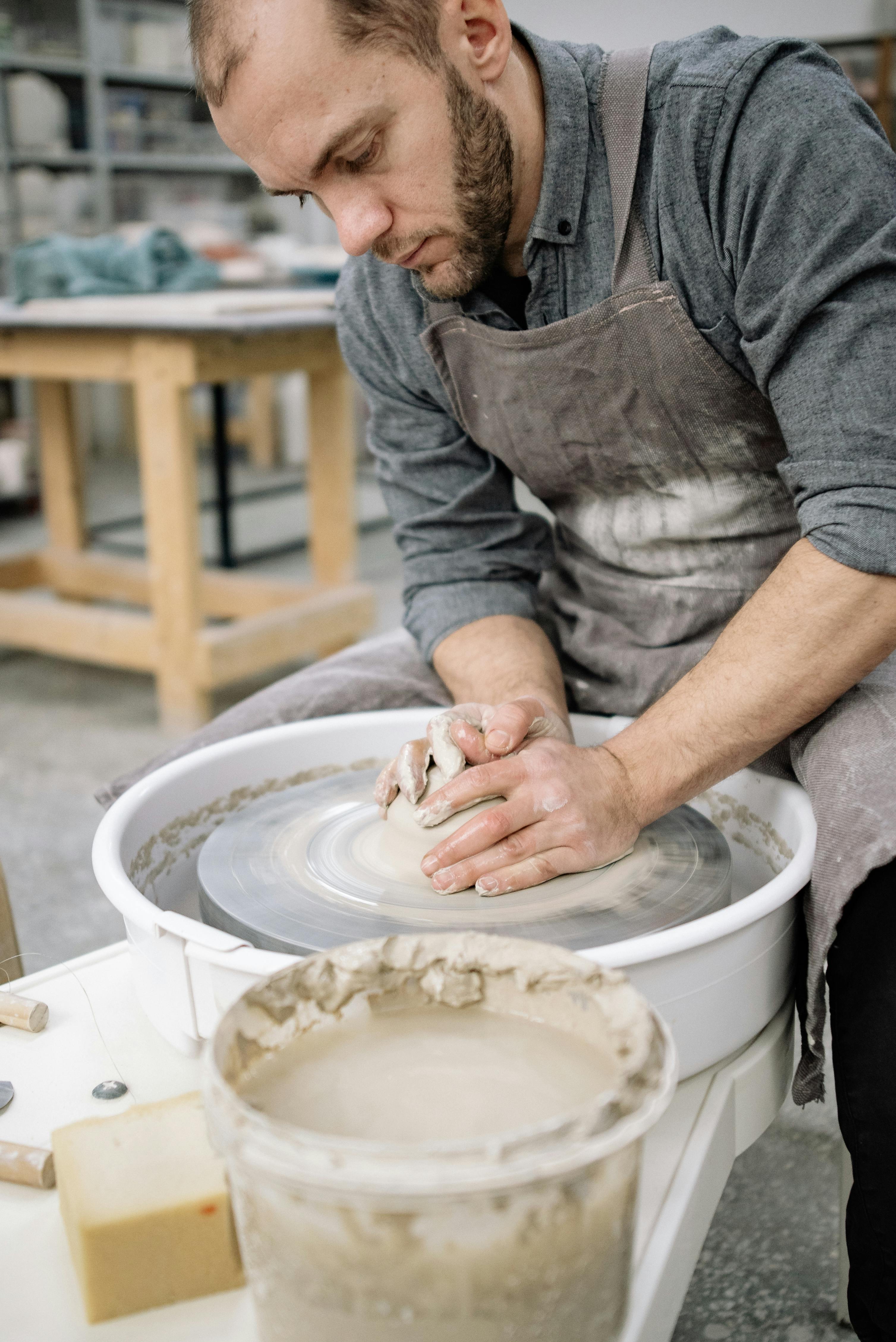 Man Making Clay Pot · Free Stock Photo