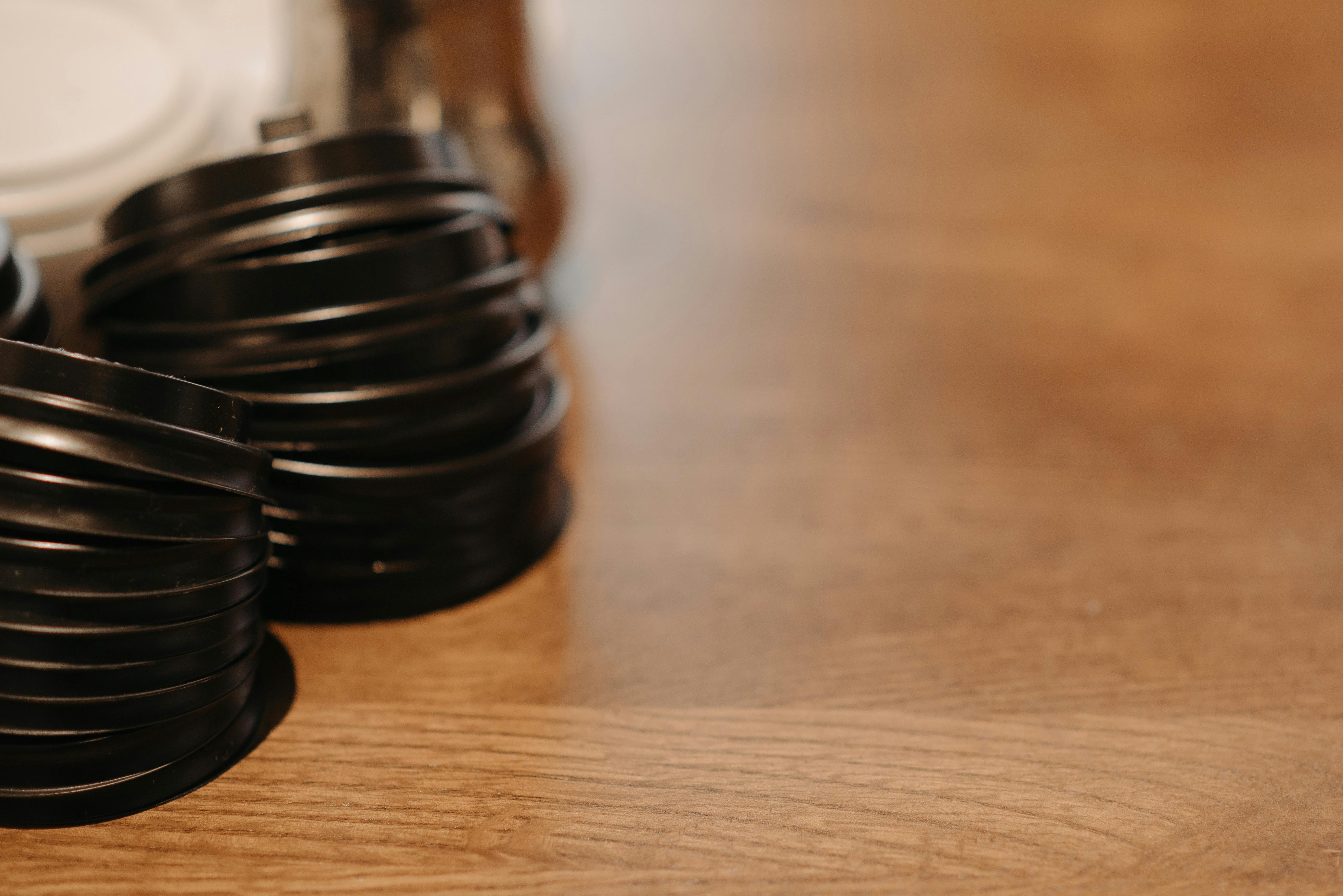 Close-Up Shot of Coffee Lids · Free Stock Photo