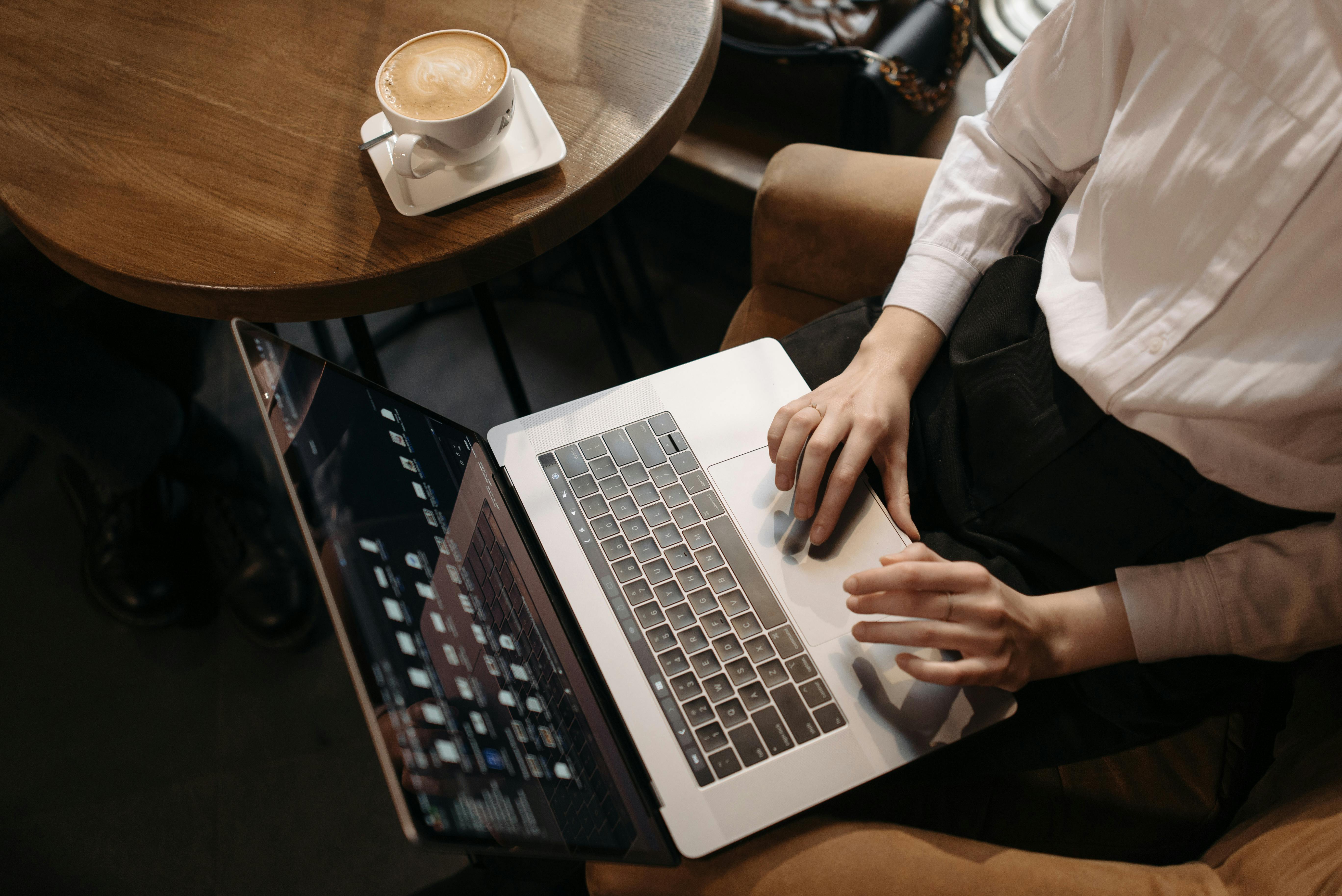 A Person Using a Laptop · Free Stock Photo