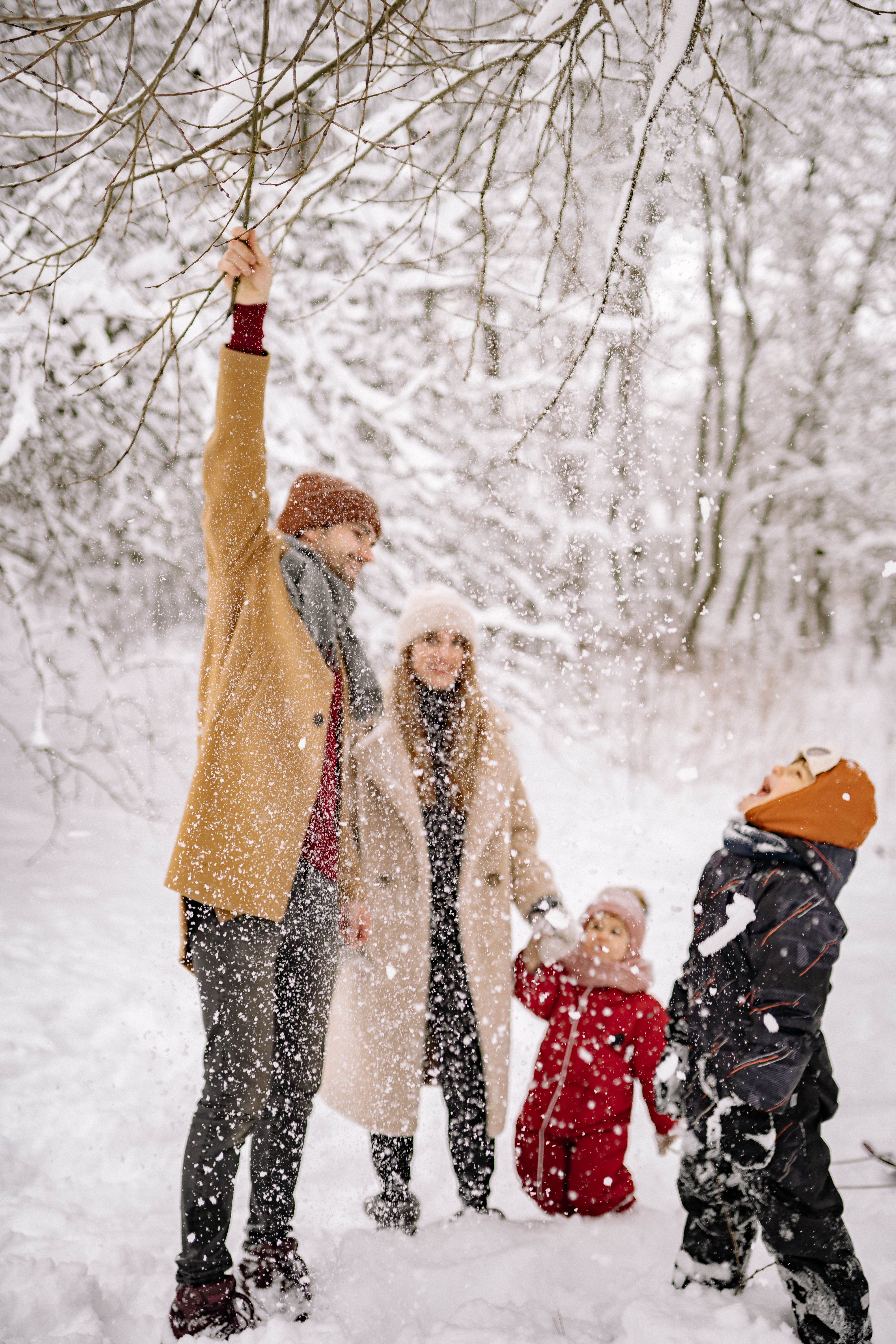 People Standing on Snow Covered Ground · Free Stock Photo