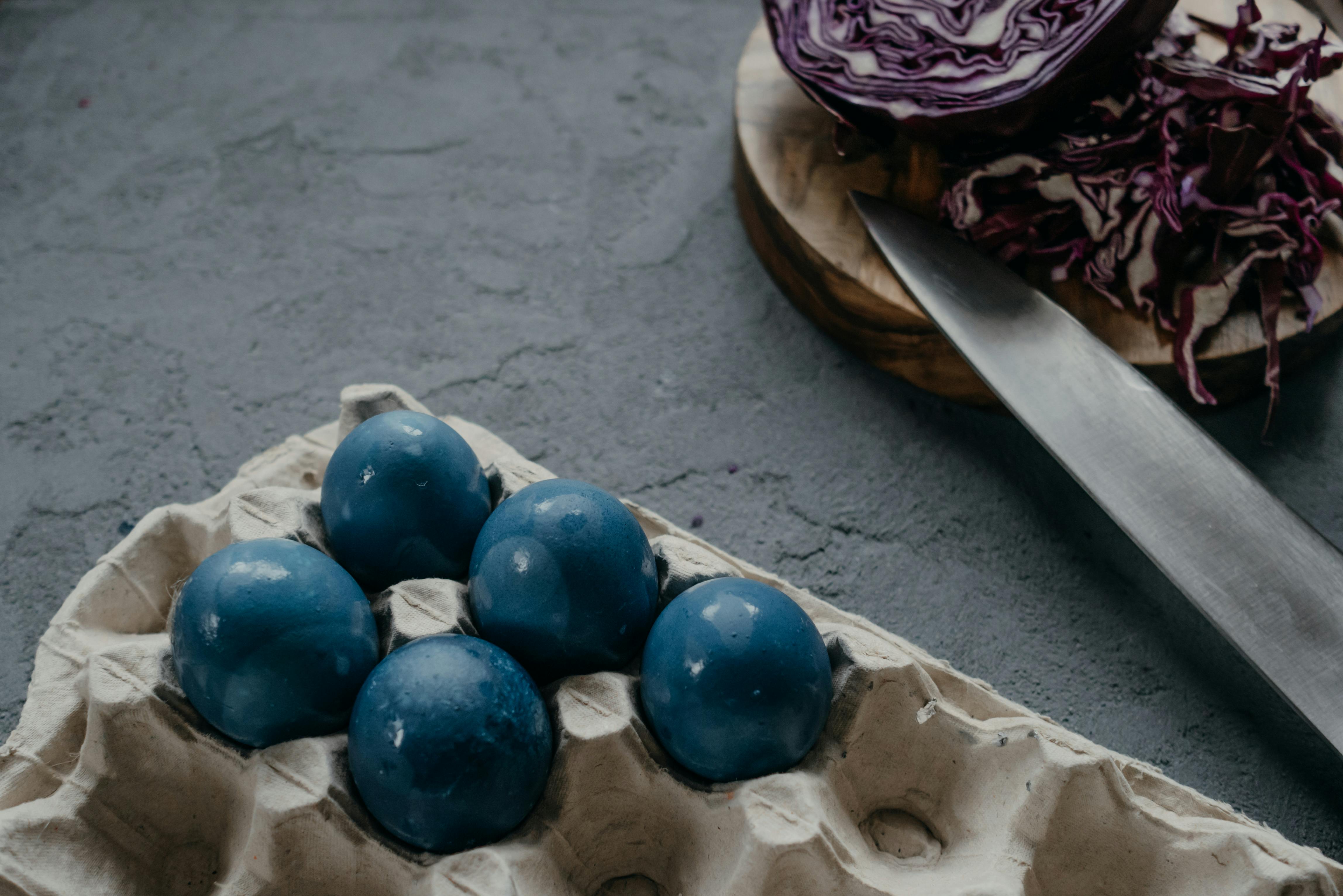 Blue Eggs on Carton Tray · Free Stock Photo