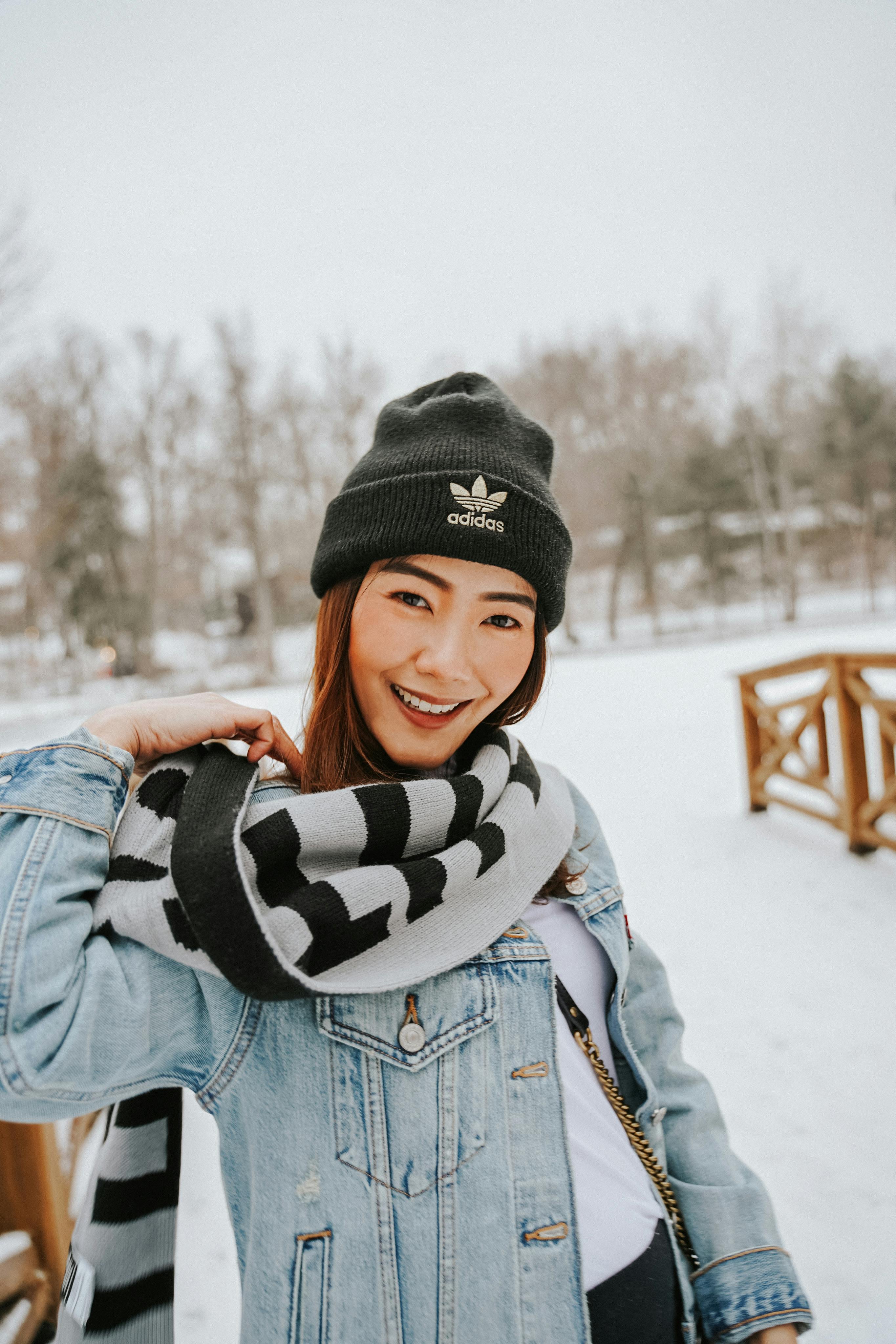 Person Posing in Balaclava with Smile · Free Stock Photo