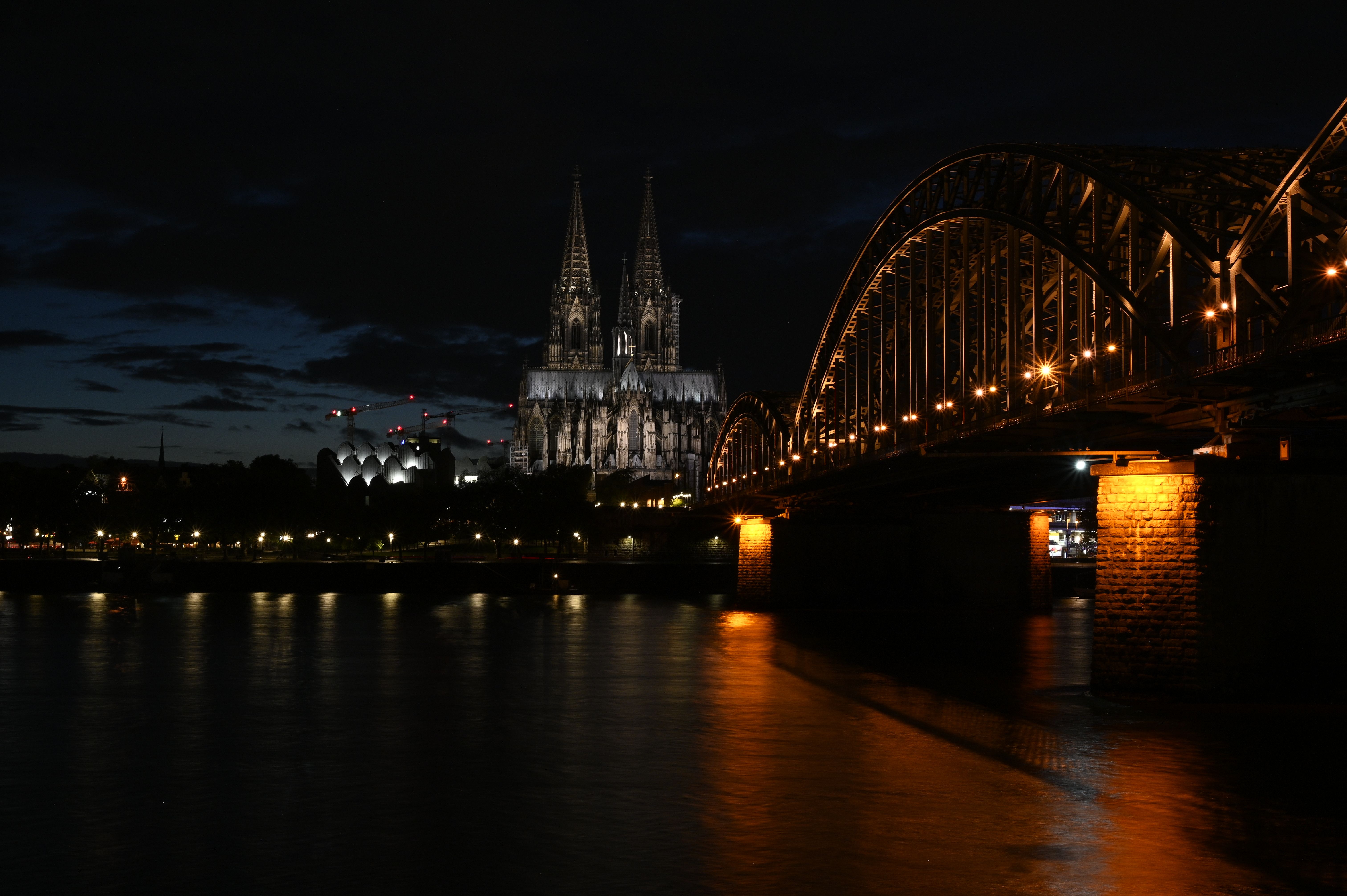Architectural Photo of Bridge during Nighttime · Free Stock Photo