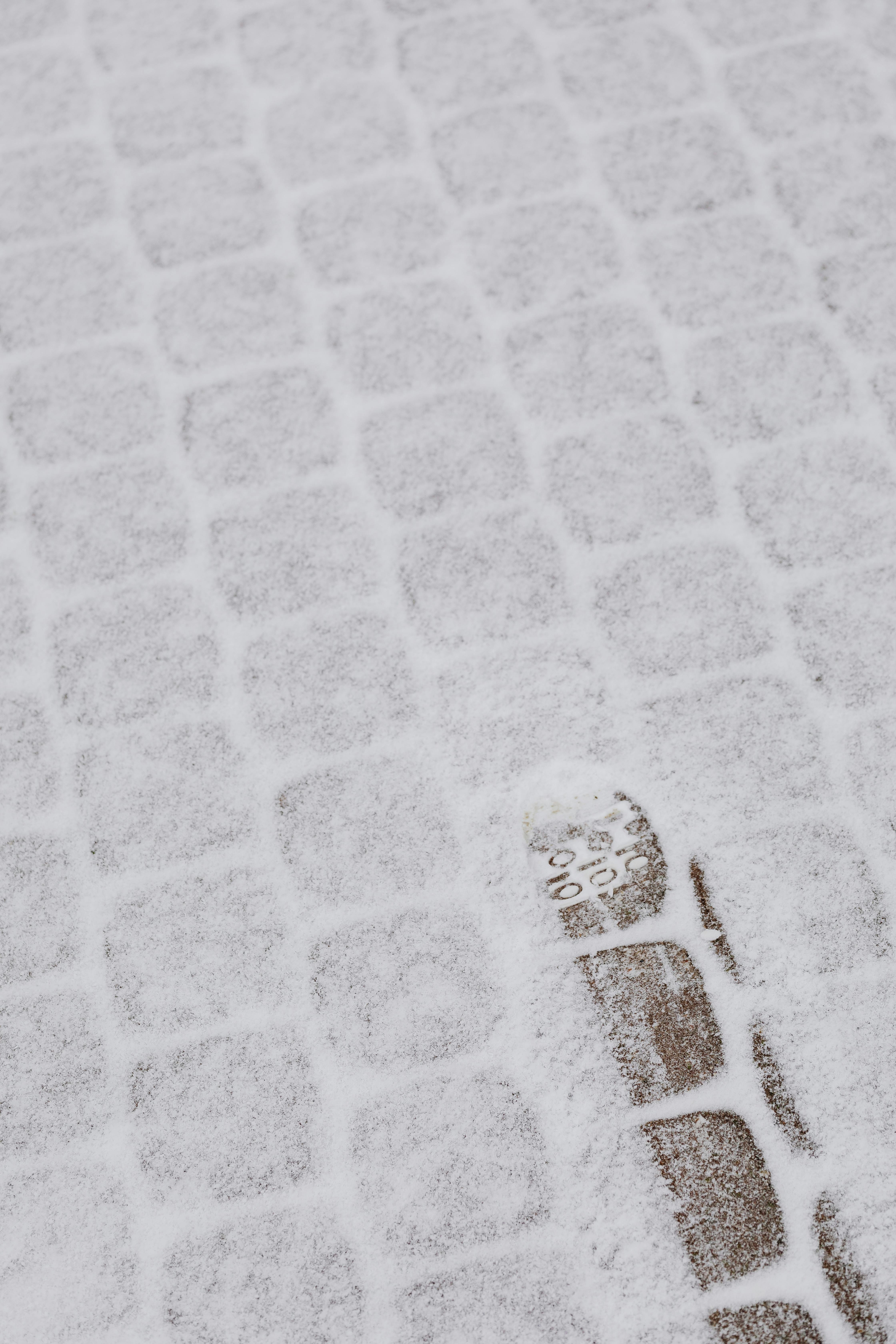 Pavement in Snow in Winter · Free Stock Photo