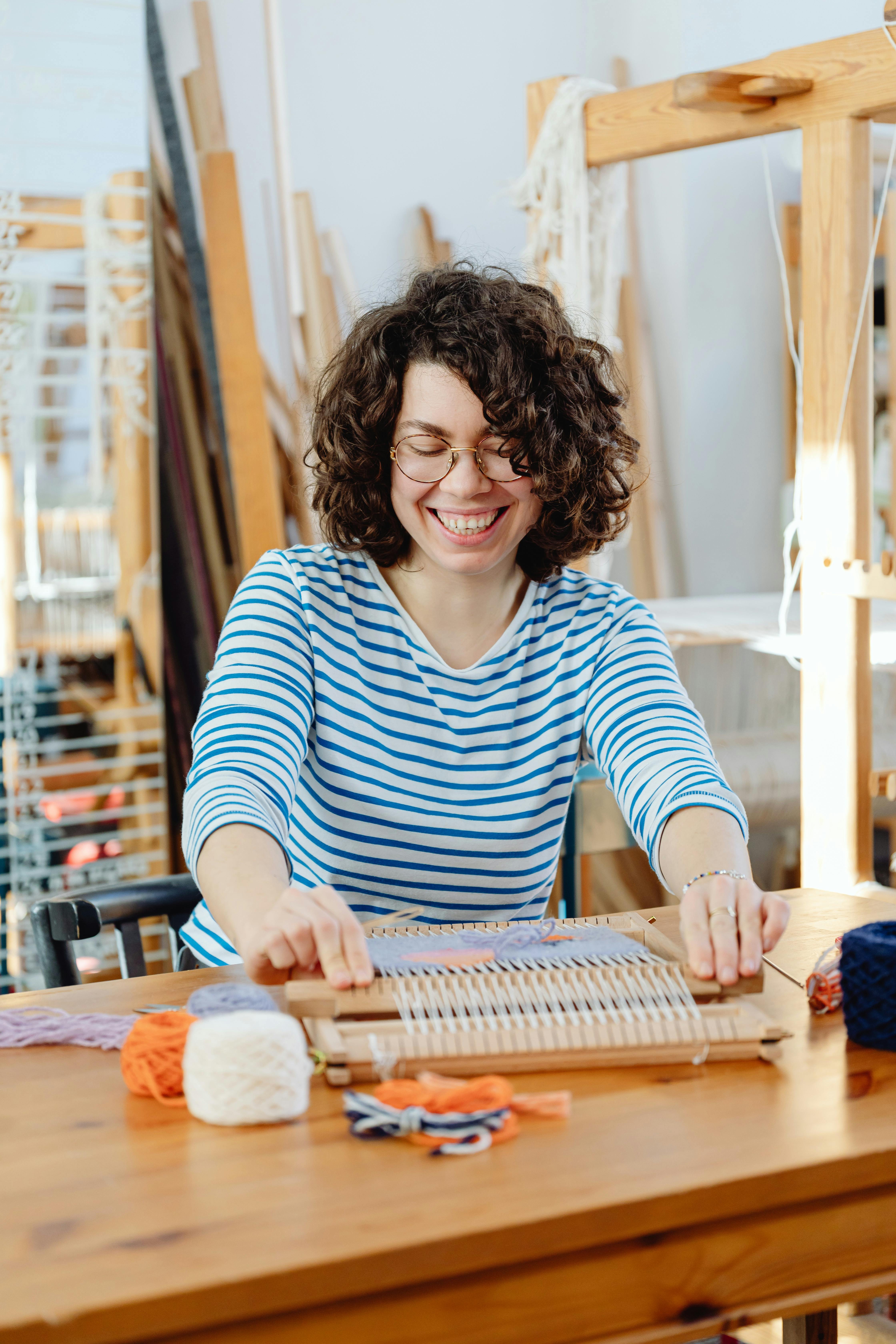 Woman making Craft Work with Wool · Free Stock Photo