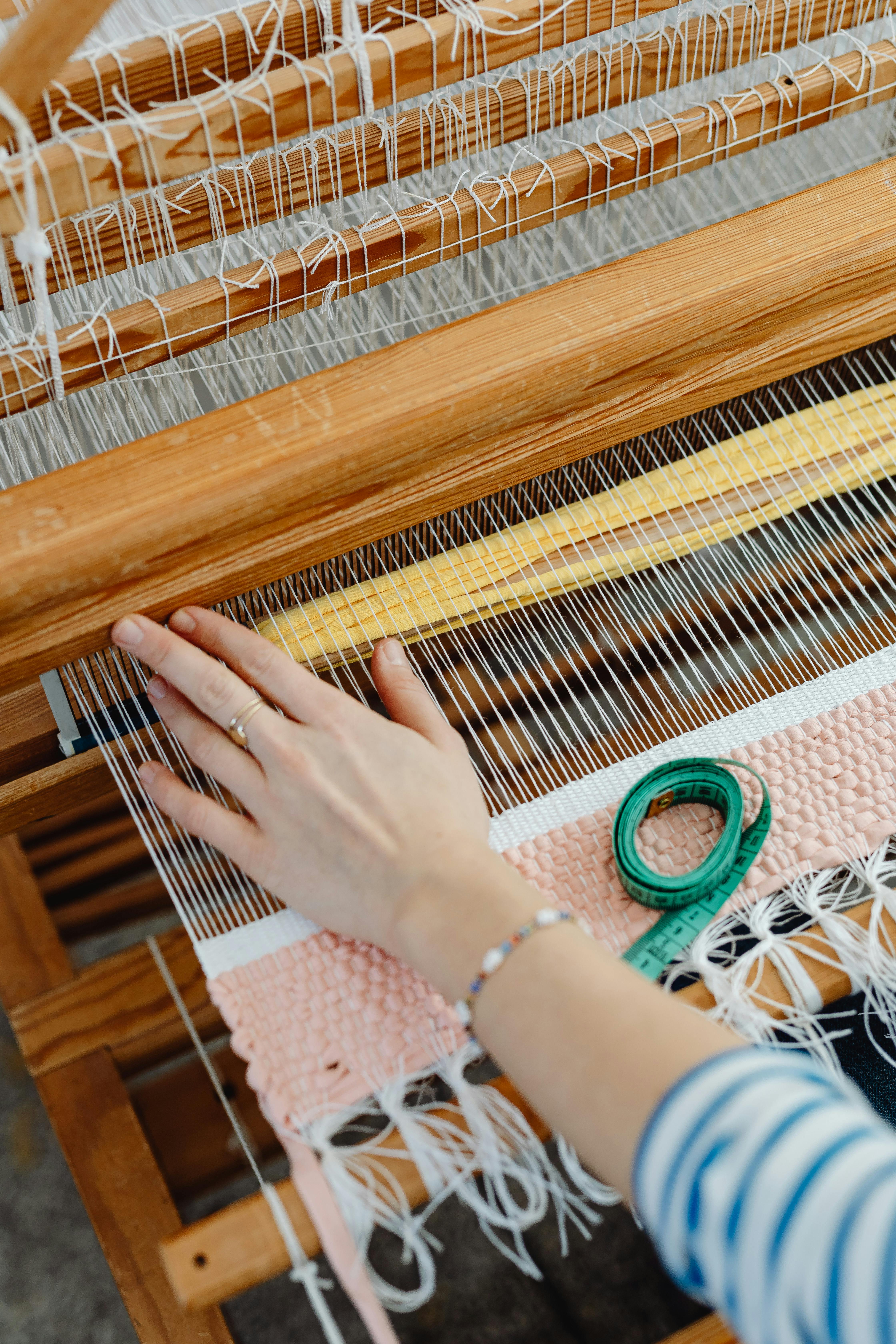 Traditional Loom with Wooden Frame · Free Stock Photo