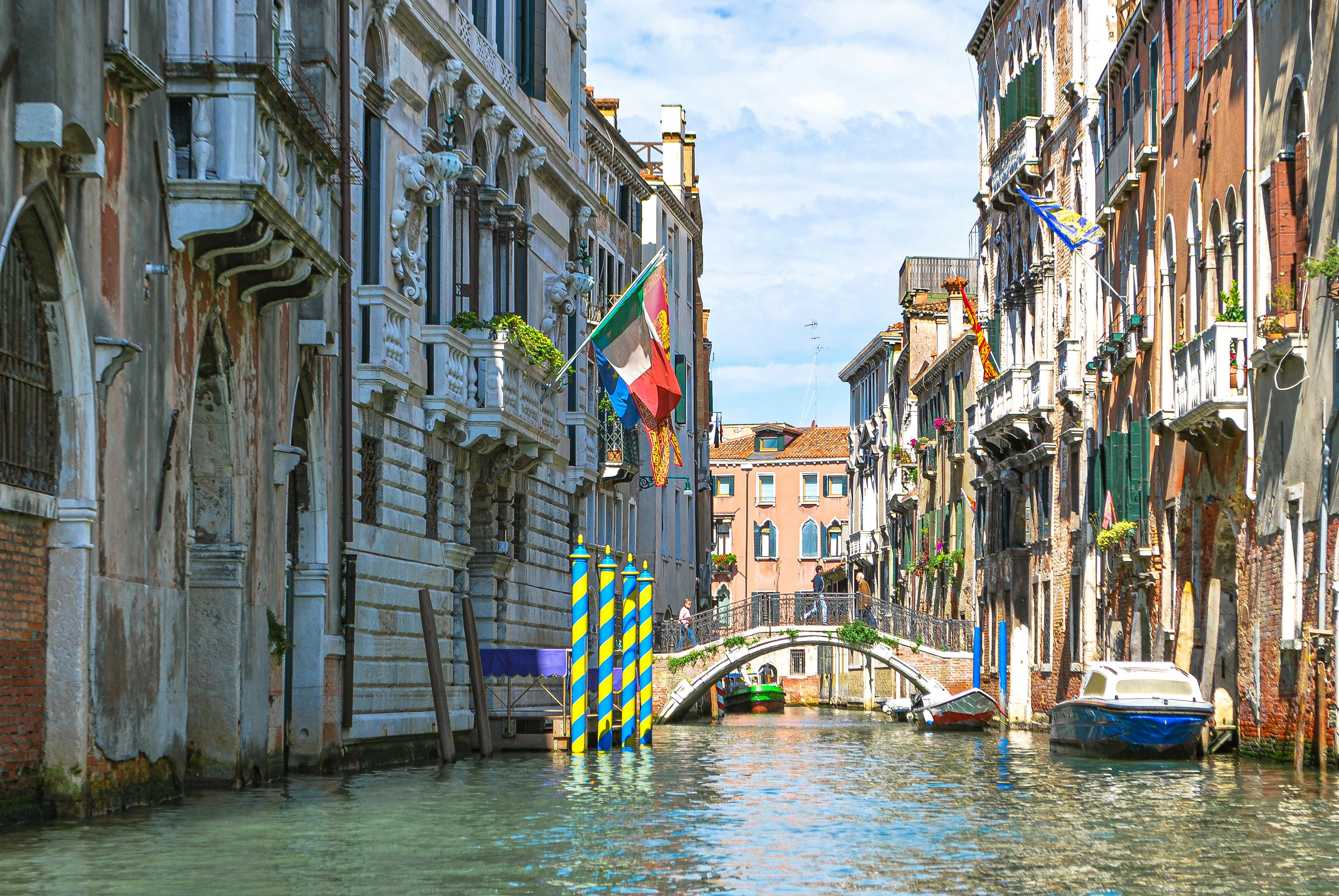 Water Canal Between Buildings · Free Stock Photo