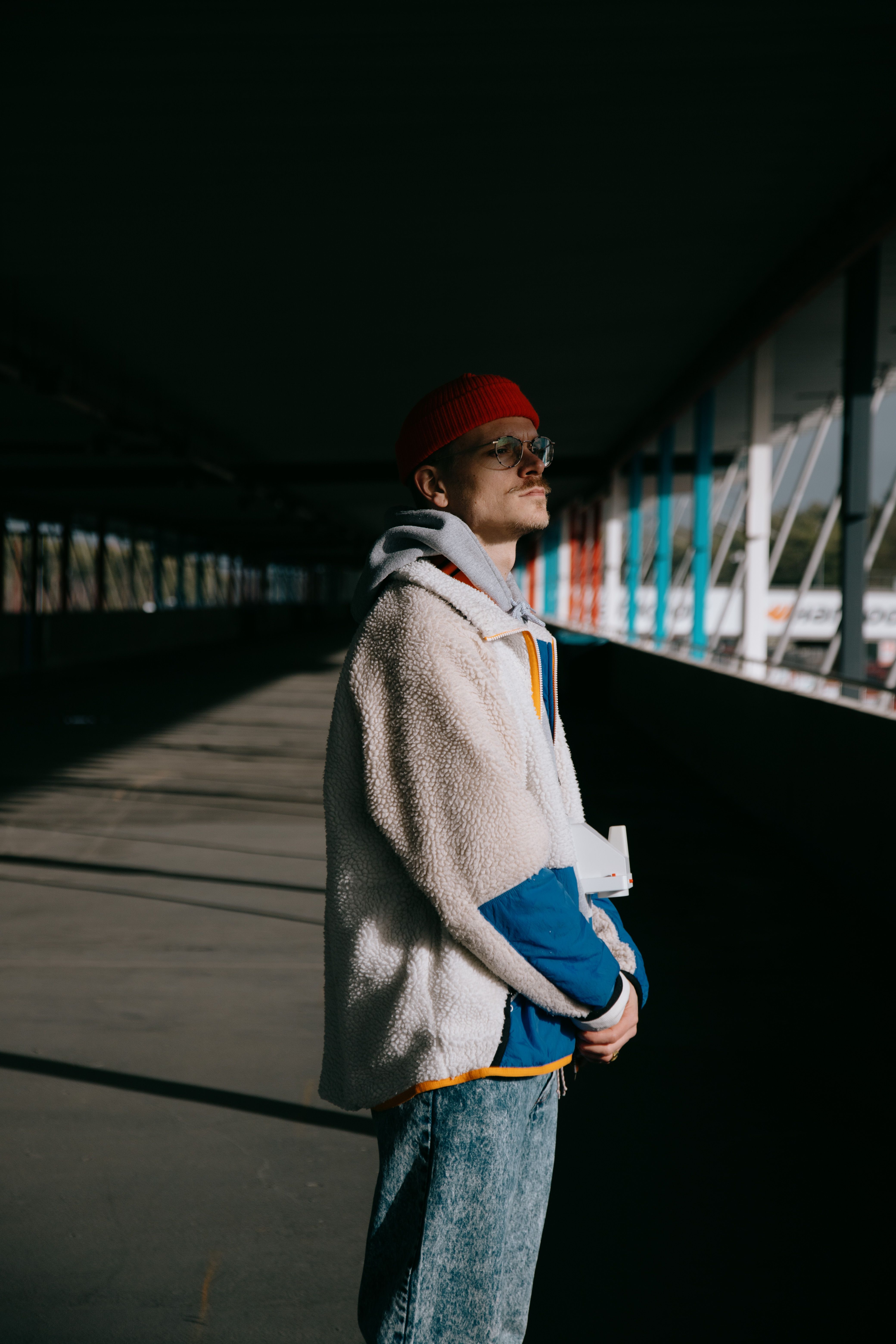 Stylish young woman walking on crosswalk in city downtown · Free Stock ...