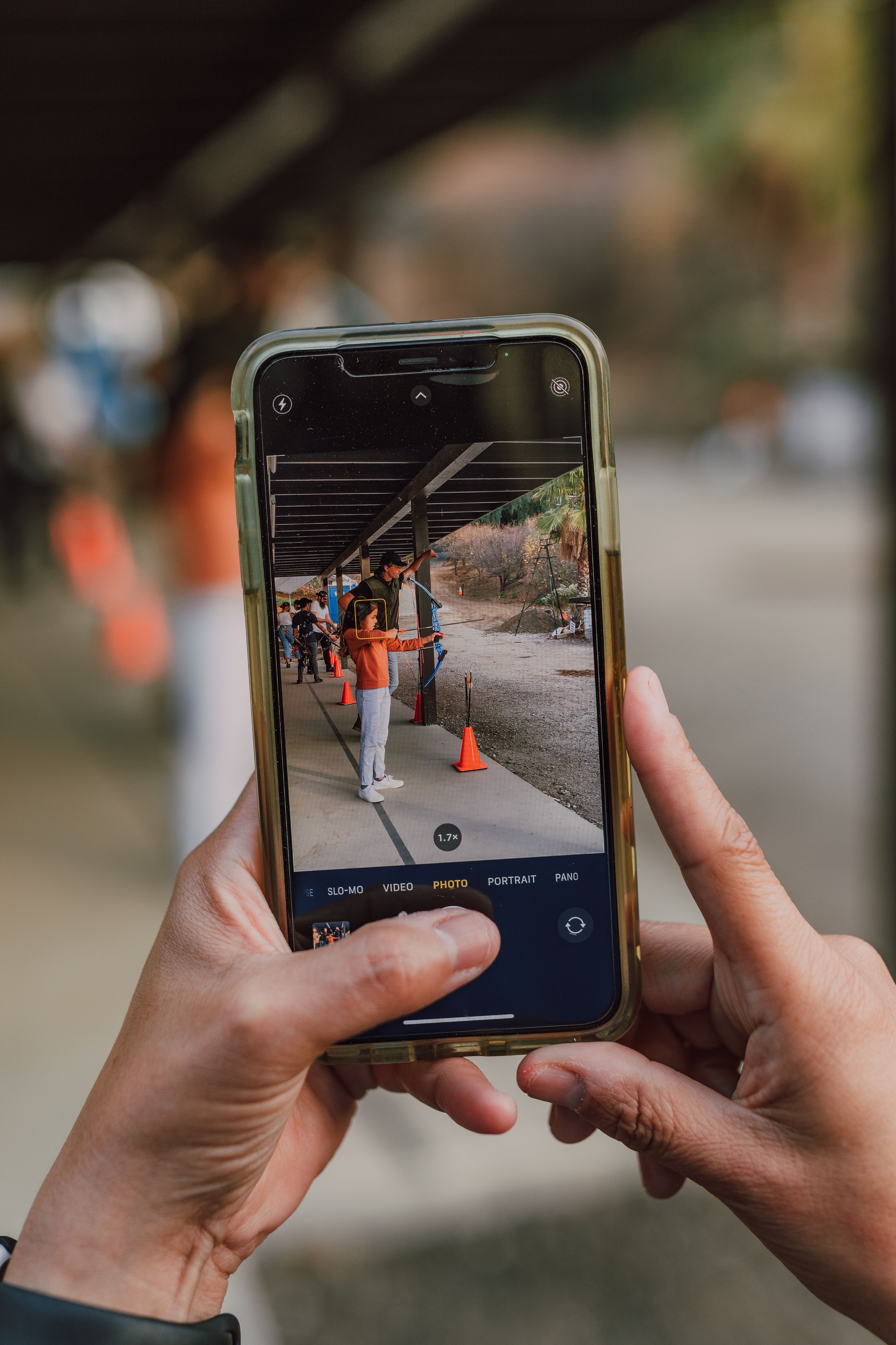 Woman Taking Photo Using Smartphone · Free Stock Photo