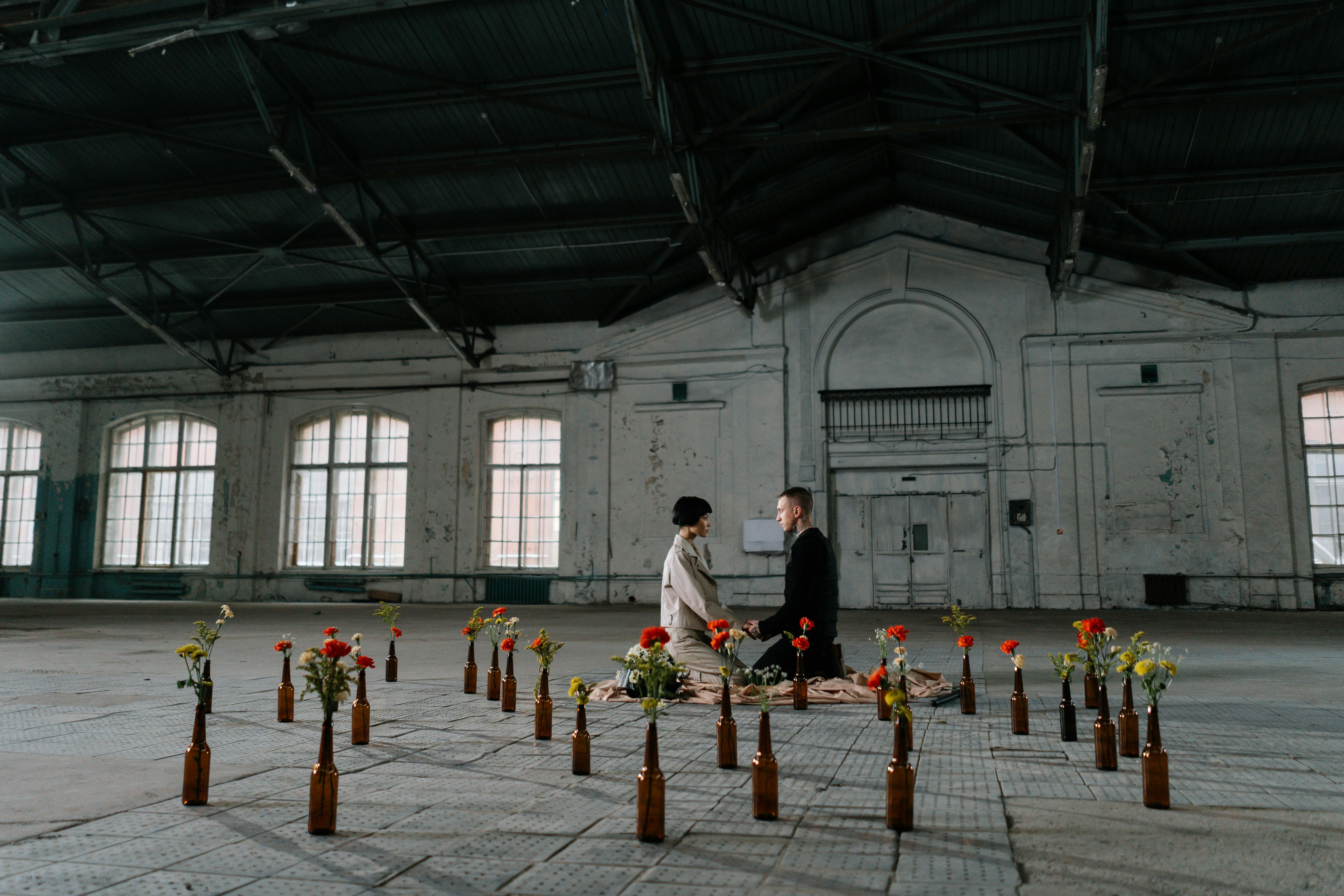 Flower Covered Peace Sign · Free Stock Photo