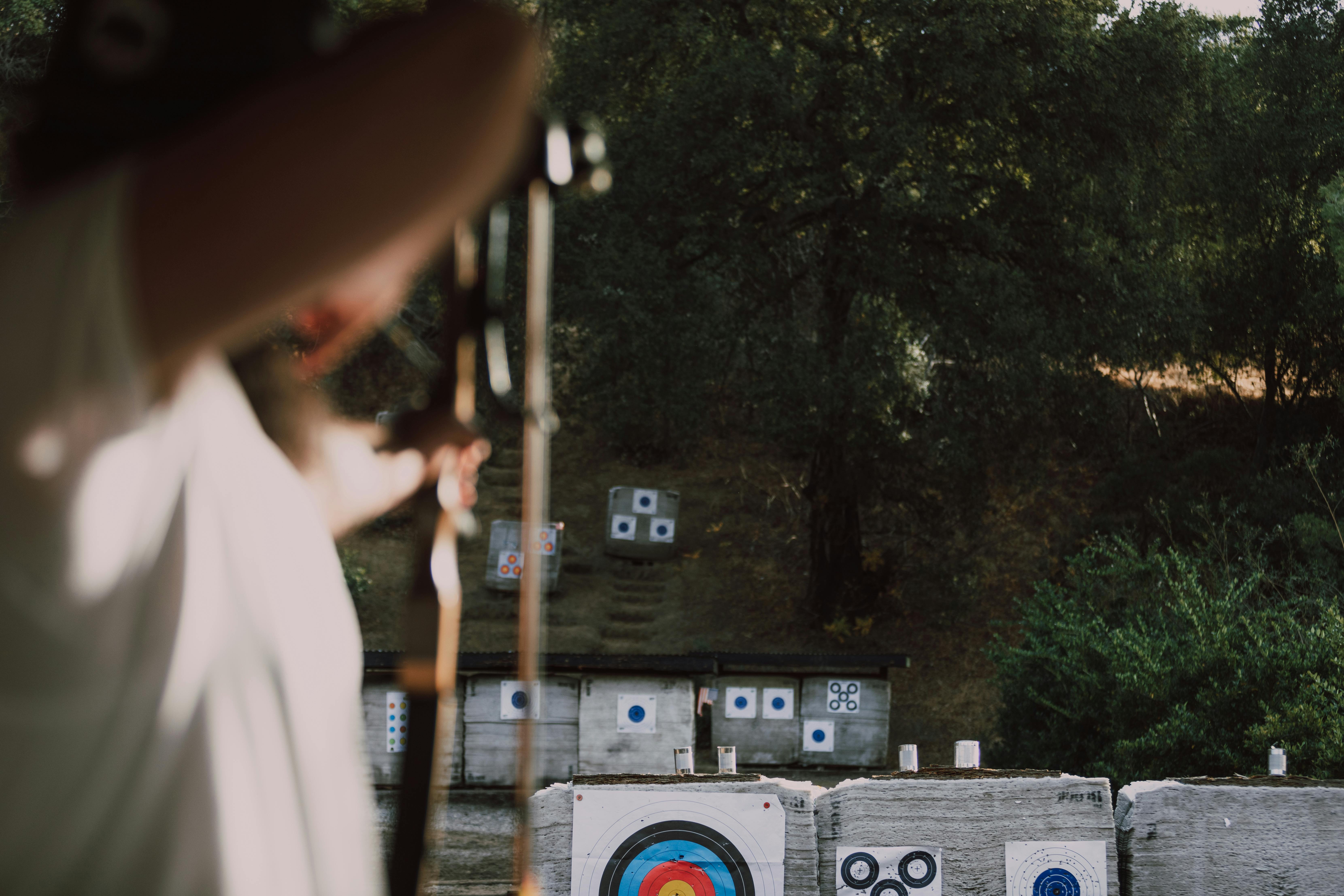 Person Aiming at a Target · Free Stock Photo