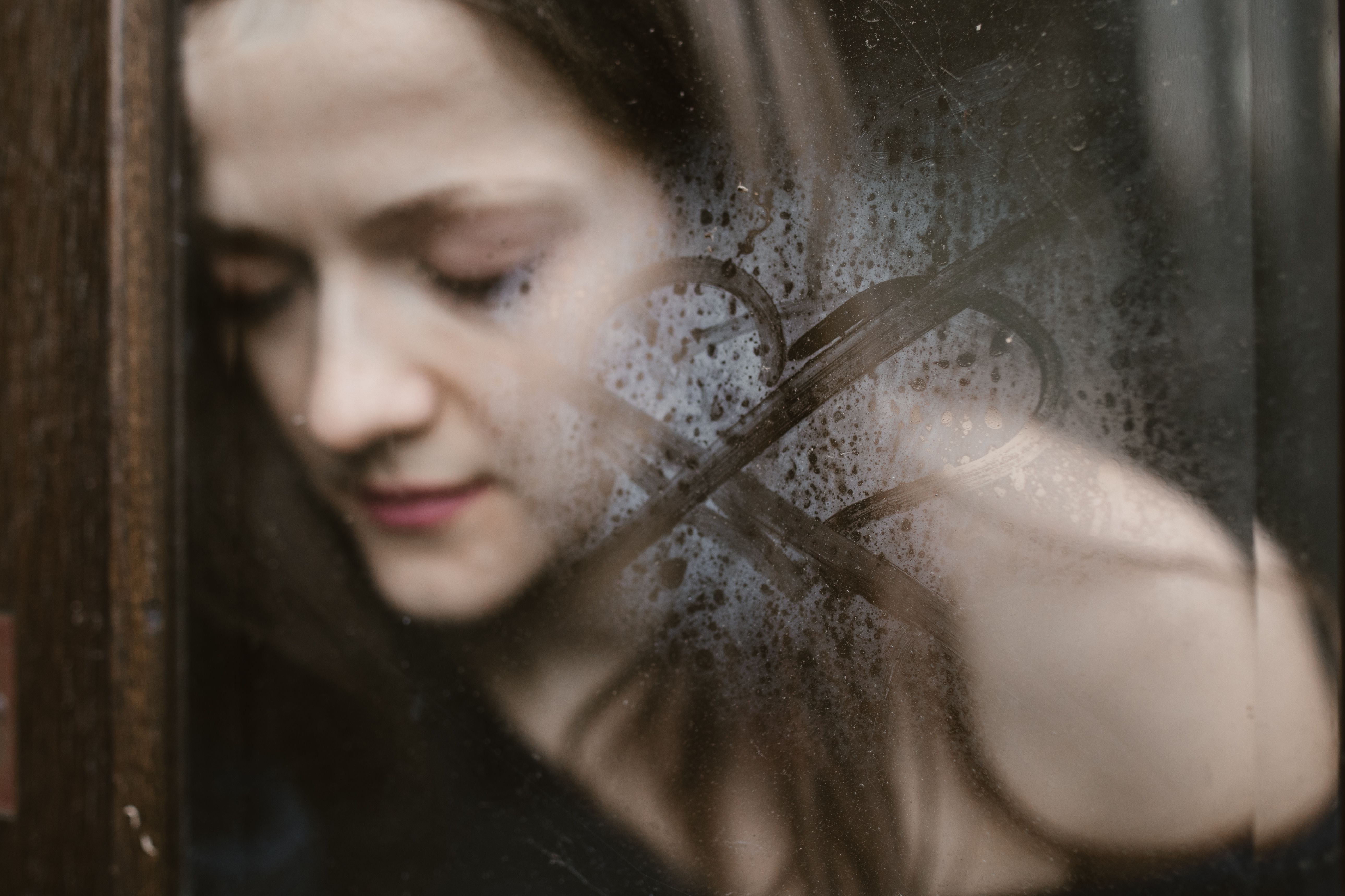 Close-Up Shot of a Sad Face Woman · Free Stock Photo