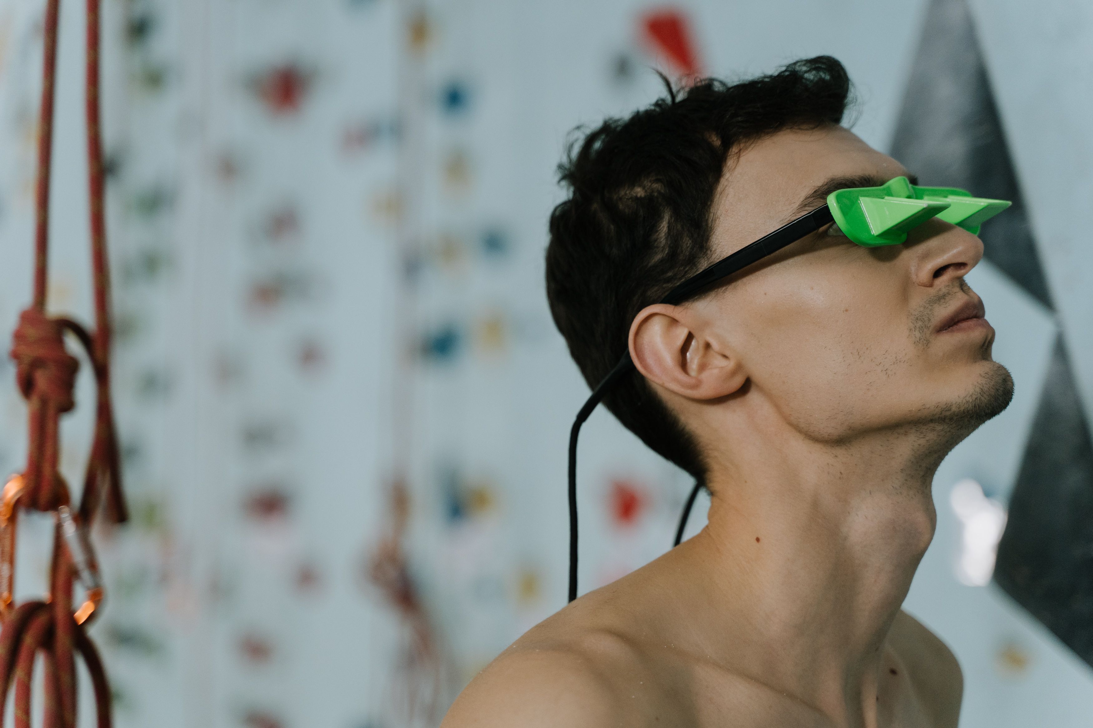 Climber with Belay Glasses · Free Stock Photo