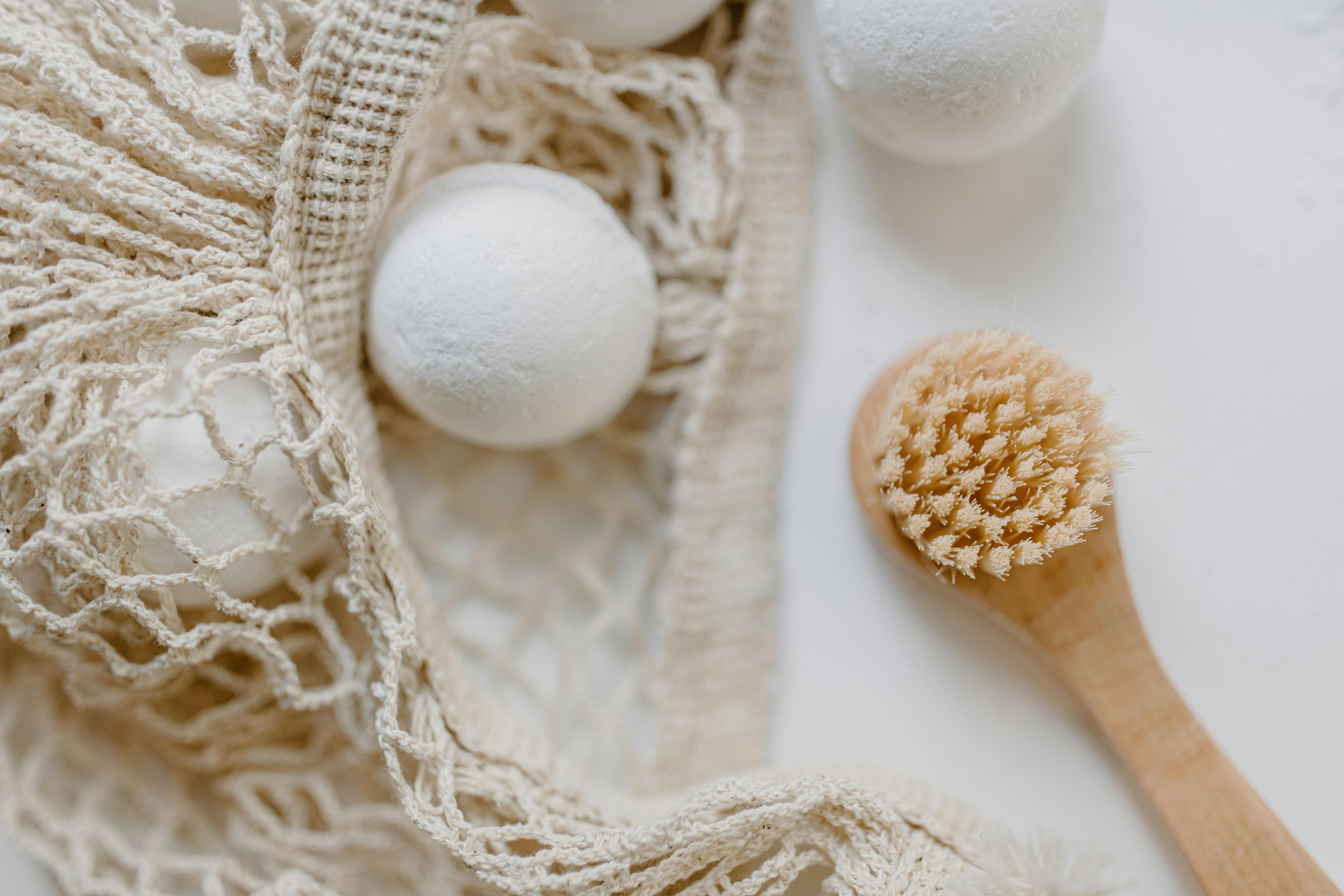 Bath Bomb Beside a Body Scrub · Free Stock Photo
