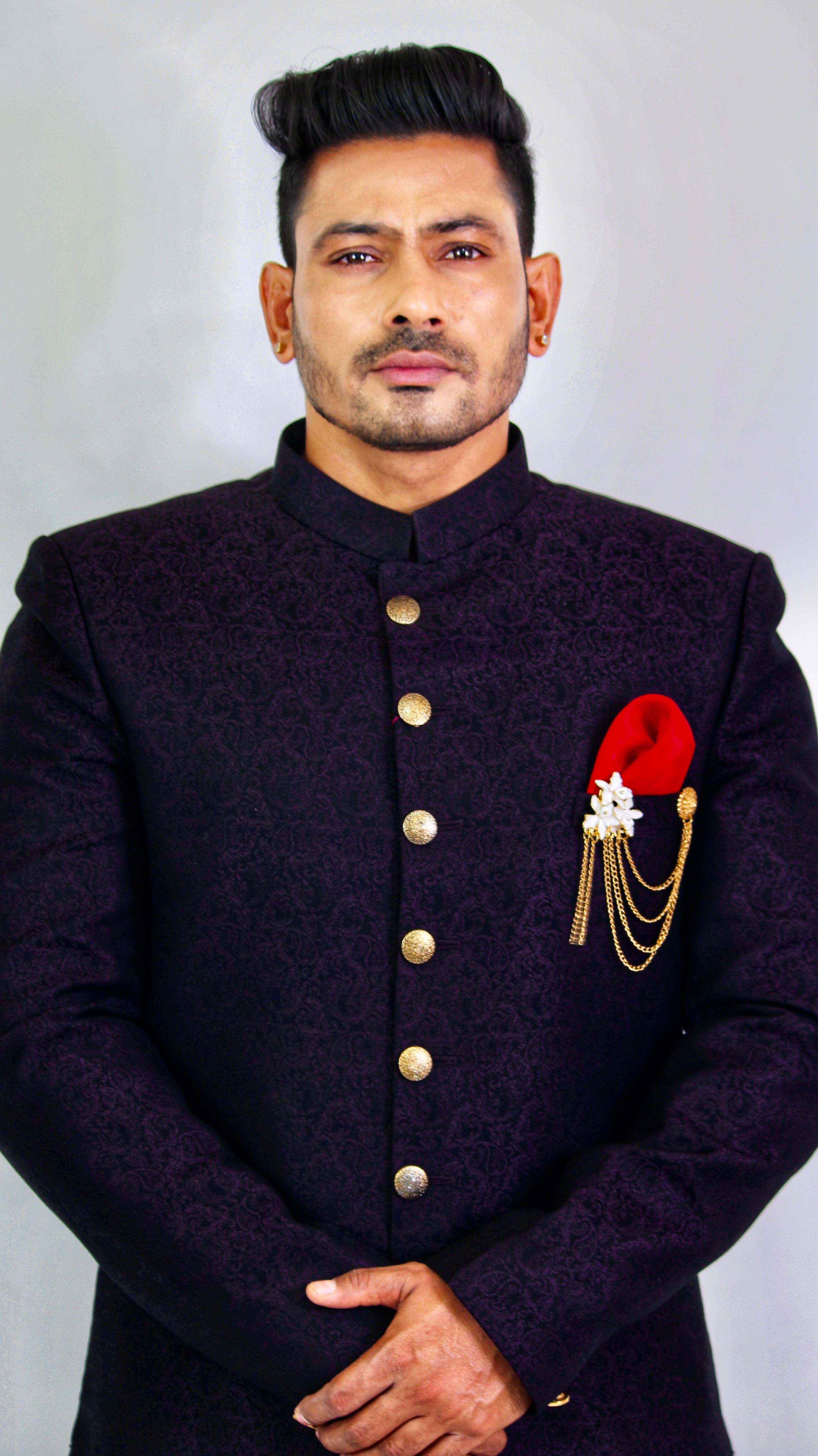 A Groom Wearing Traditional Sherwani · Free Stock Photo