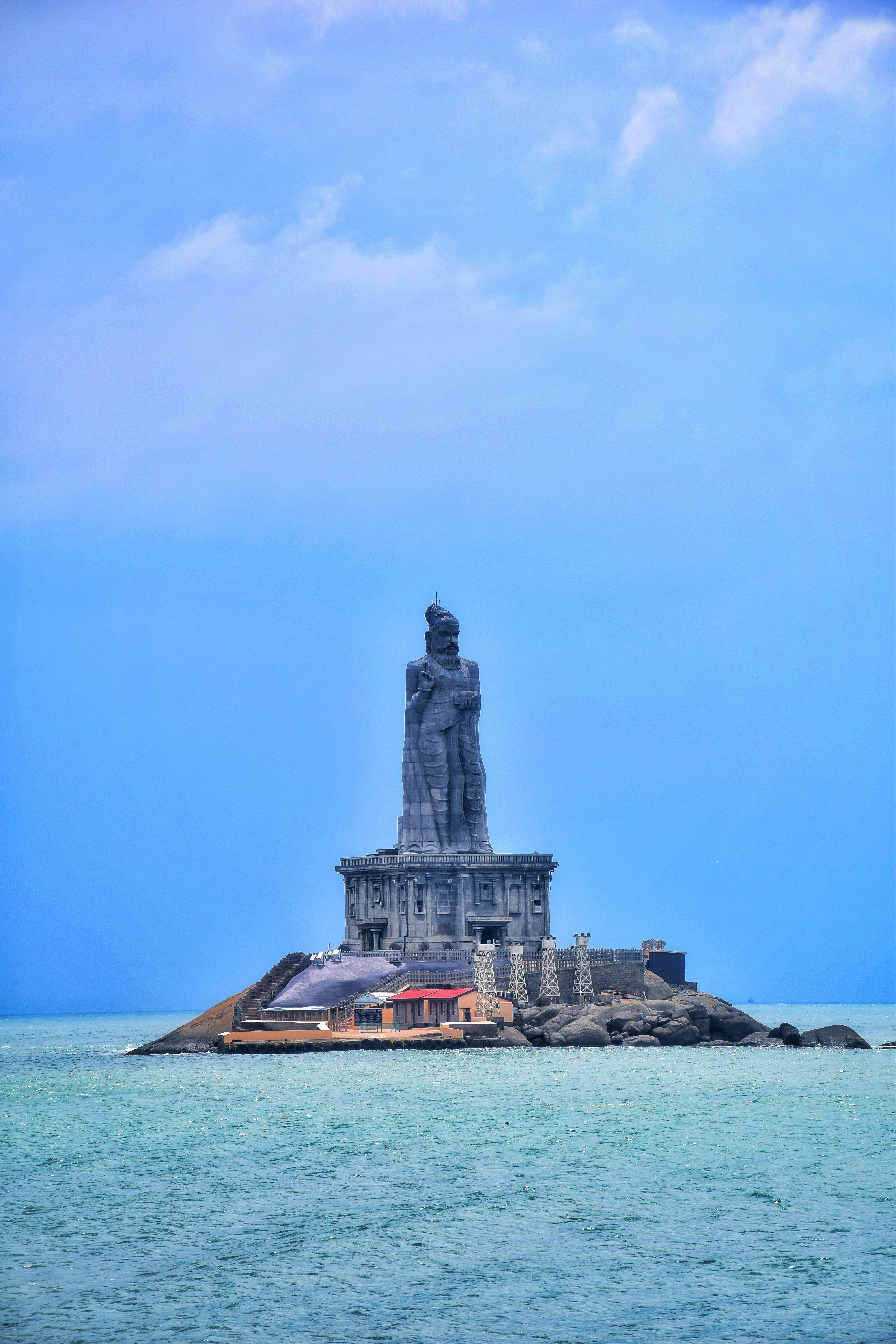View of a Statue on Sea · Free Stock Photo