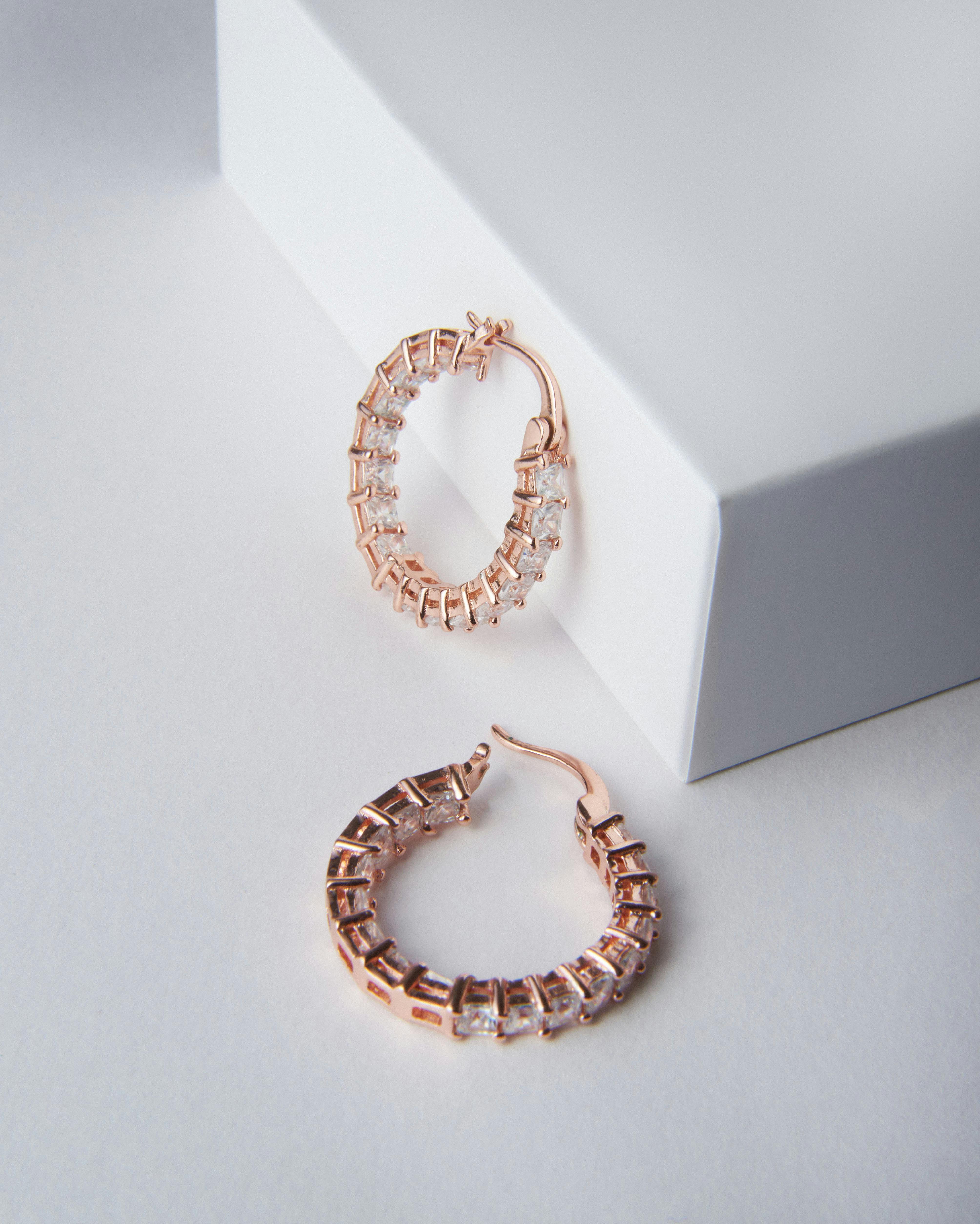 Golden Earring on Woman Ear · Free Stock Photo