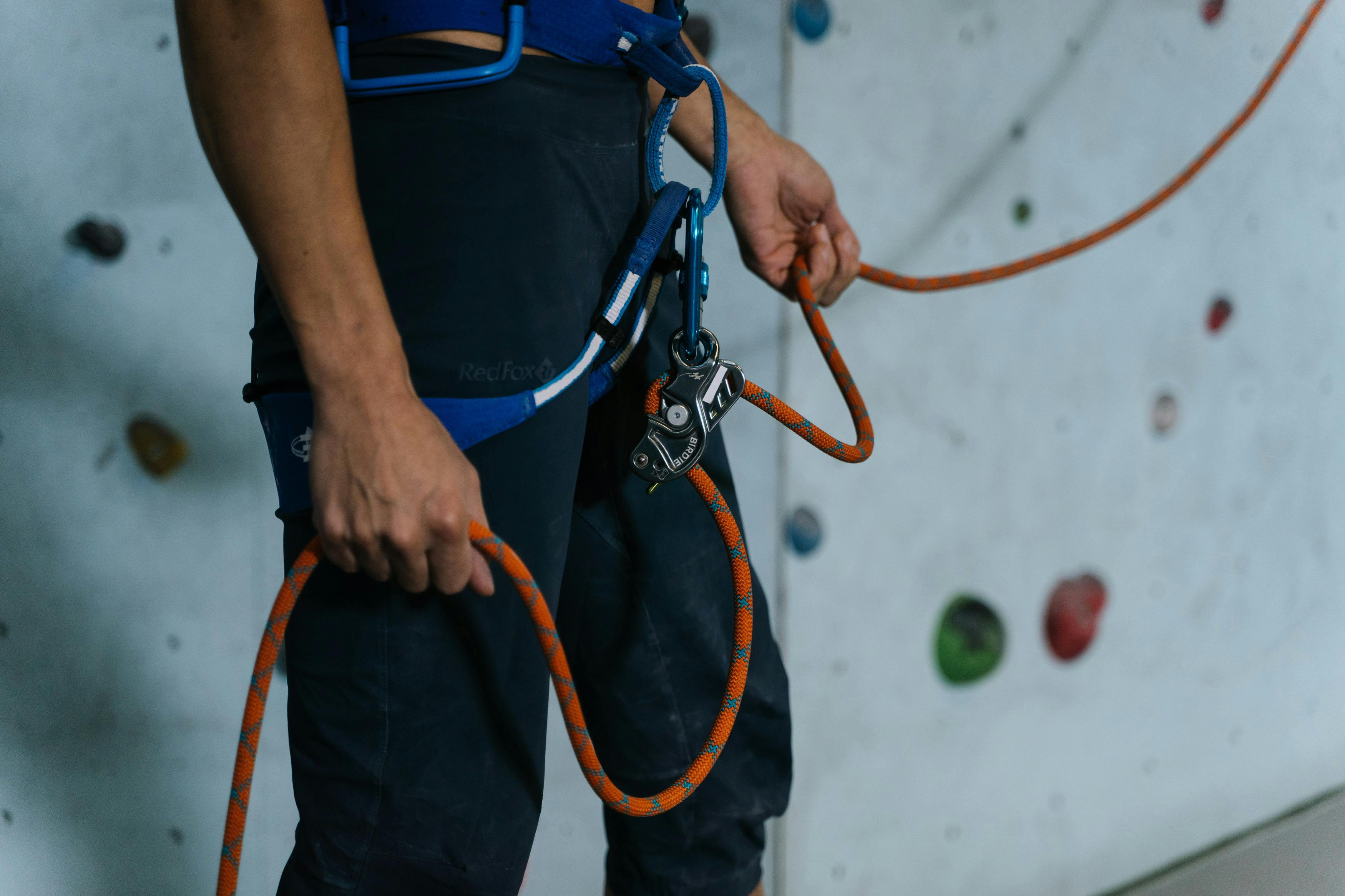 A Person with Wall Climbing Equipment · Free Stock Photo