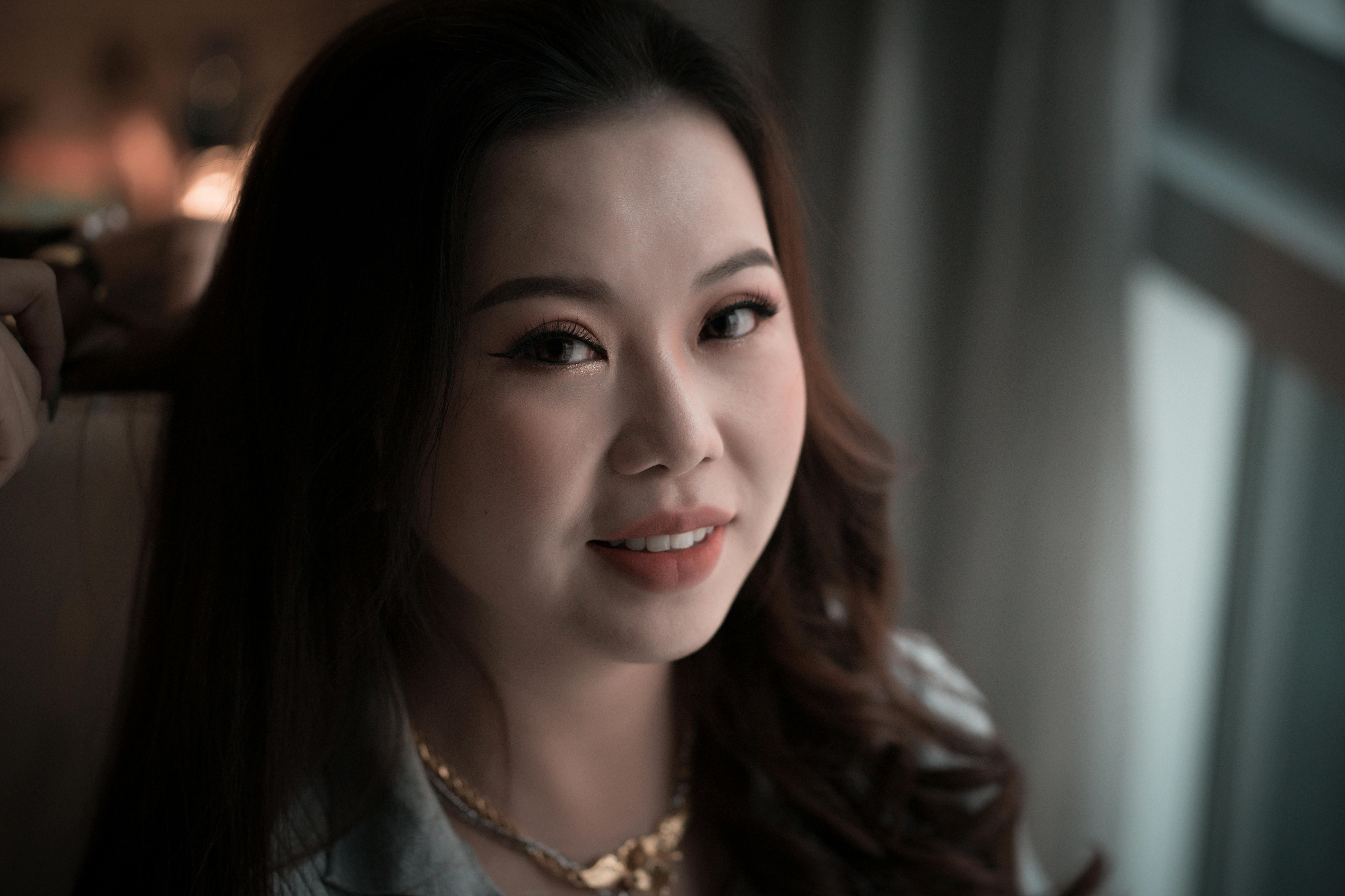 Woman Wearing Gold Chain Necklace · Free Stock Photo