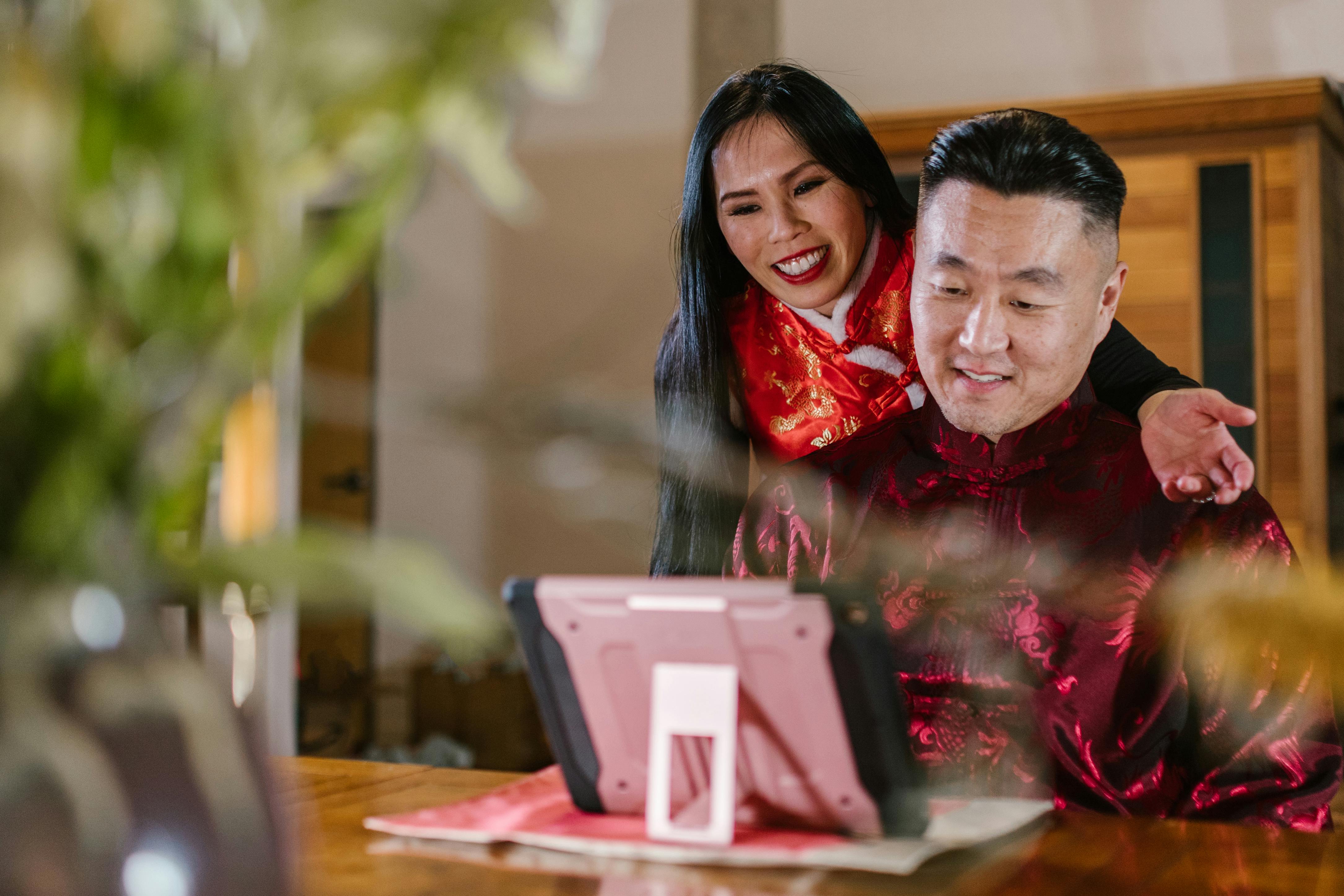 A Family Having a Video Call · Free Stock Photo
