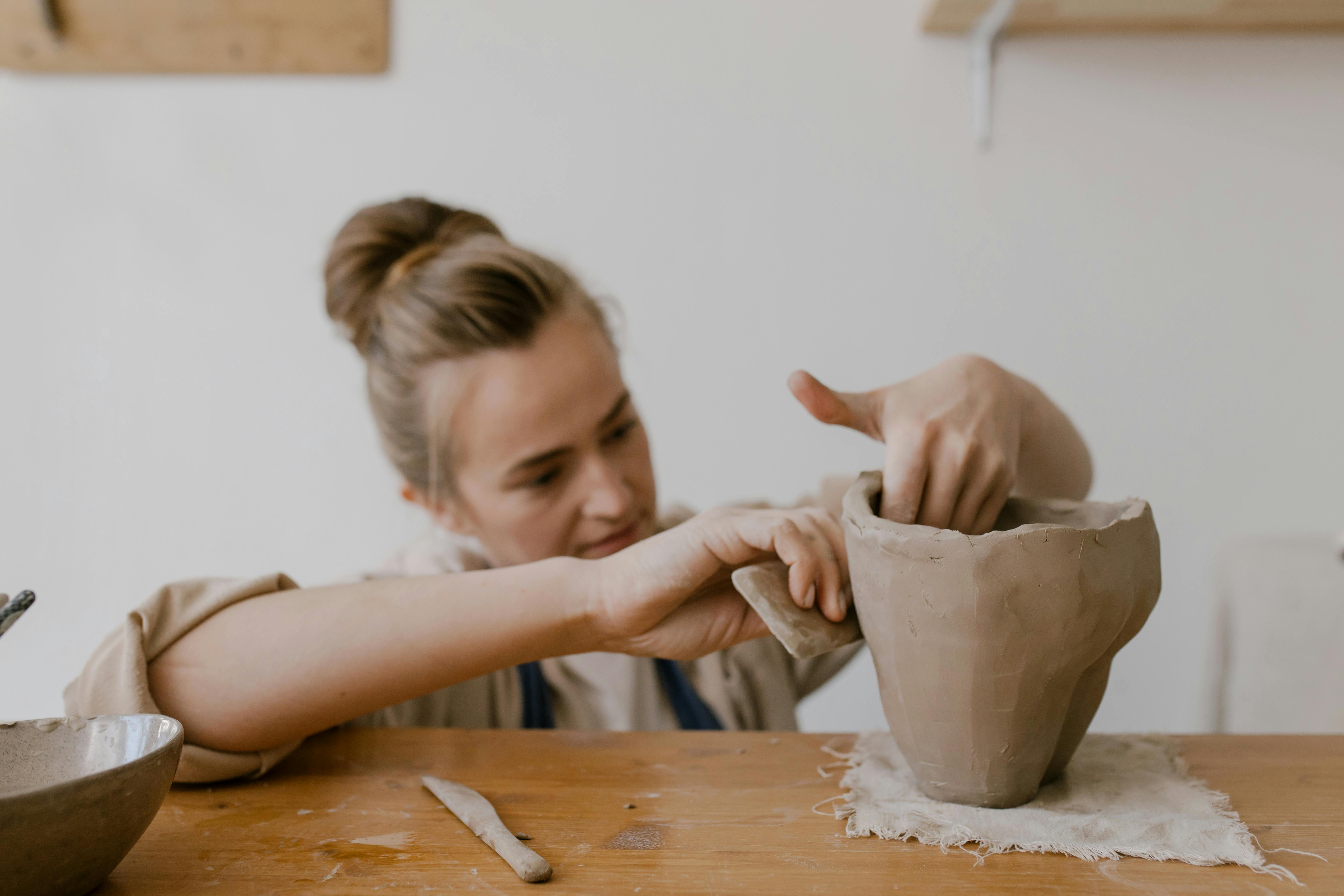 Woman Making Handmade Decorations · Free Stock Photo