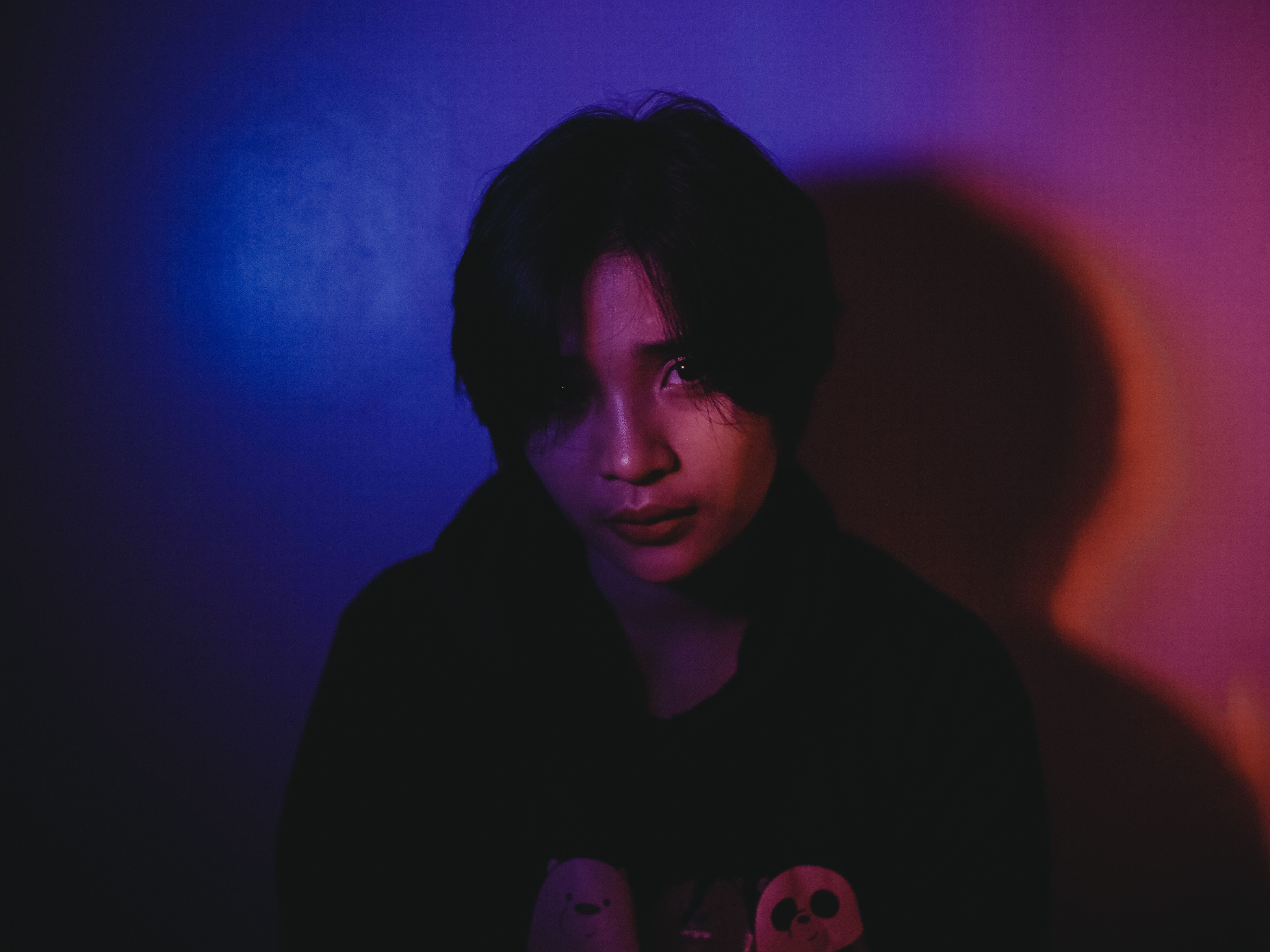 Face of Man in Darkness · Free Stock Photo