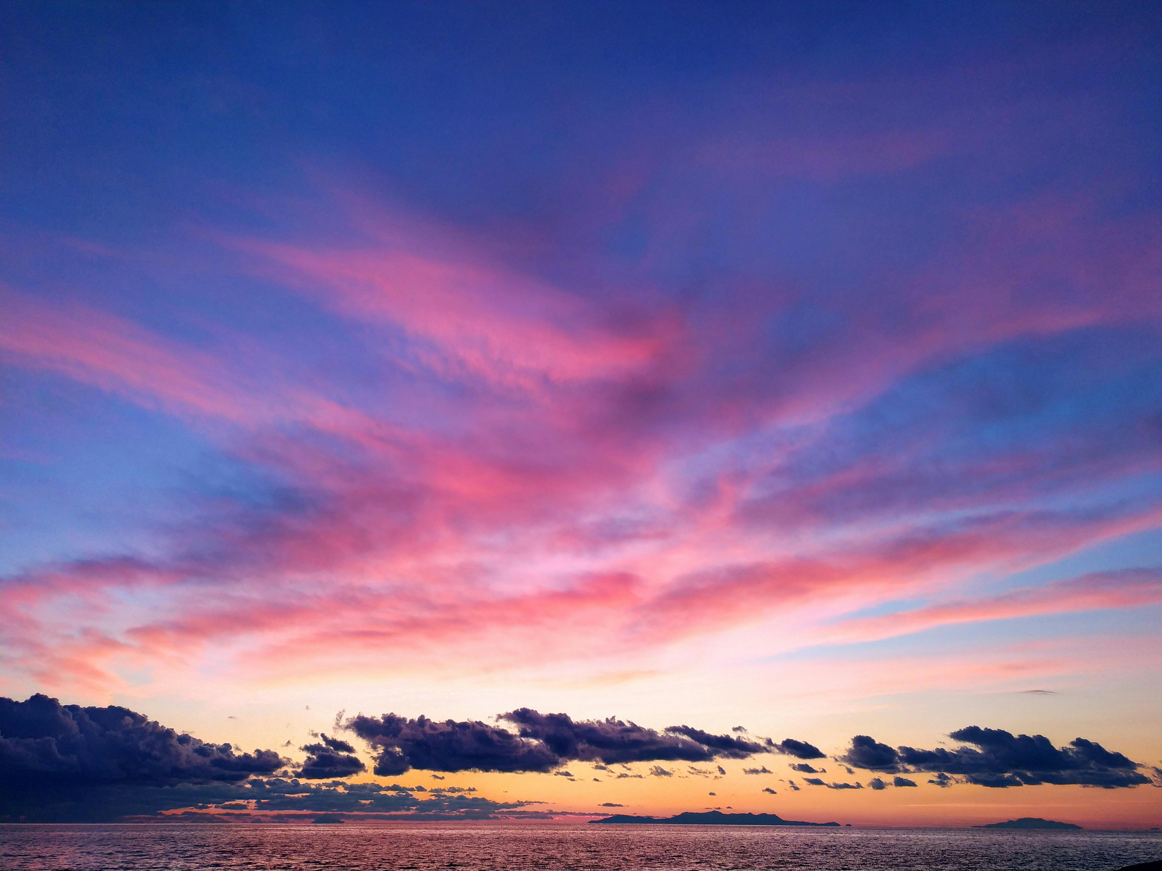 Symmetrical Photography of Clouds Covered Blue Sky · Free Stock Photo