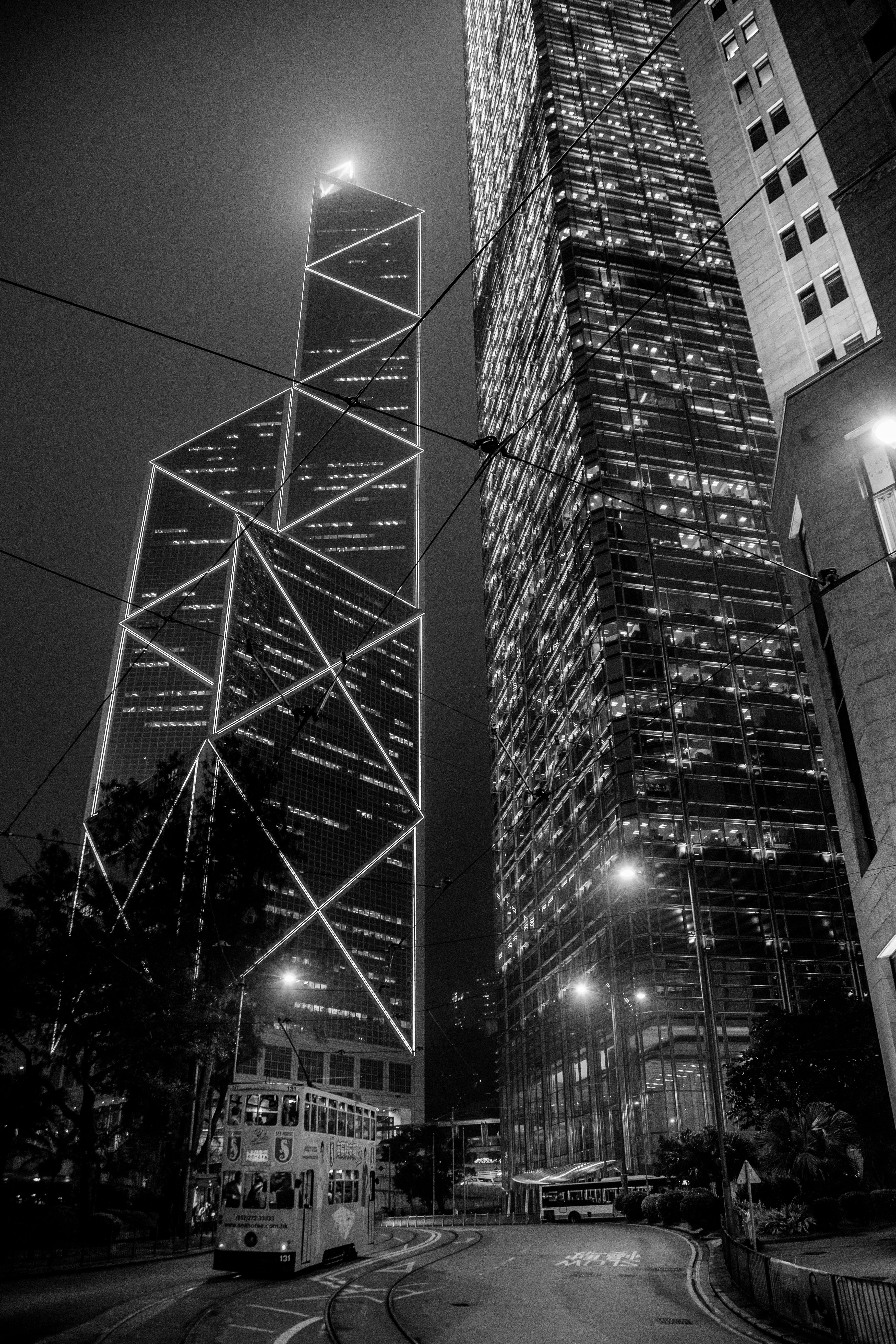 Grey and Blue Glass Bullet Tower · Free Stock Photo